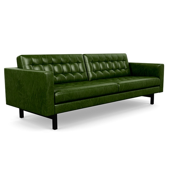 American Leather Parker Two Cushion Sofa PKR-SO2-ST-Mont-Blanc-Evergreen - Portland, OR | Key Home