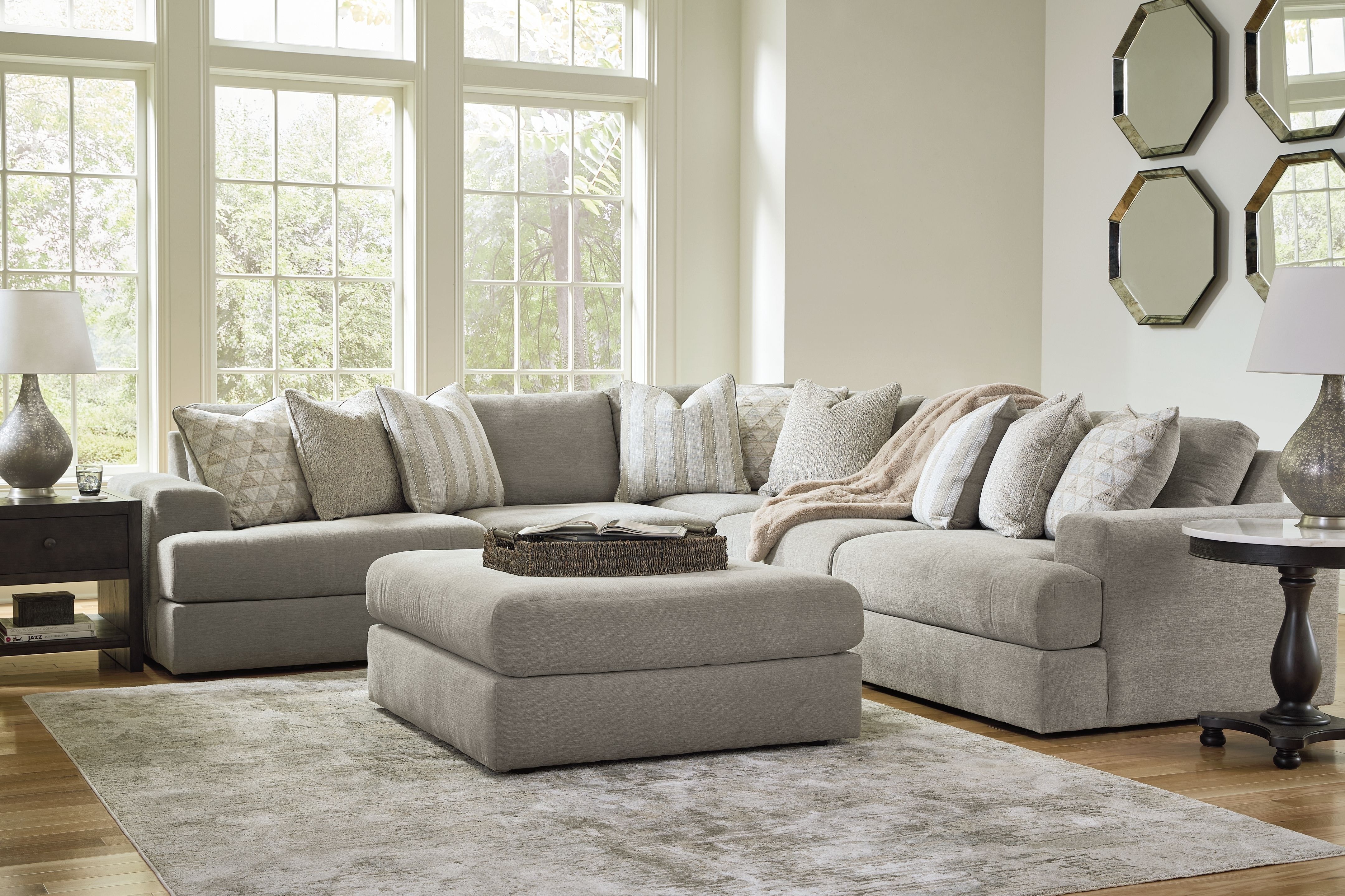 Ashley Avaliyah Sectional and Ottoman 58103-64-46-2-77-65-08 - Portland ...