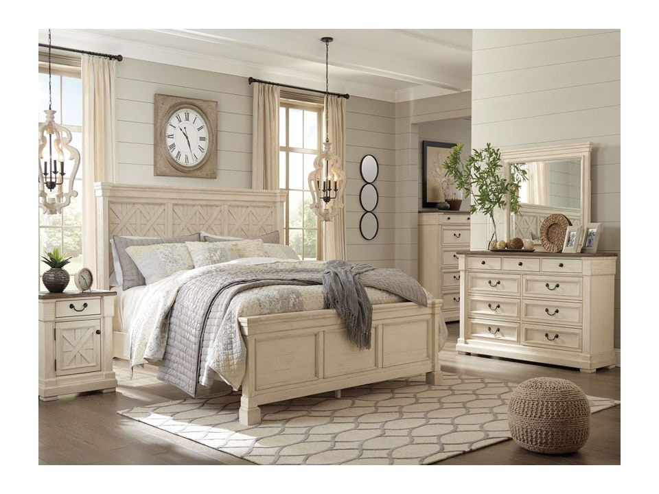 Ashley Bolanburg 8 Piece King Bed Set - Portland, OR | Key Home Furnishings