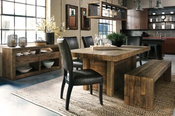 Ashley Sommerford 7 Piece Rectangular Dining Set Portland OR Key Home Furnishings