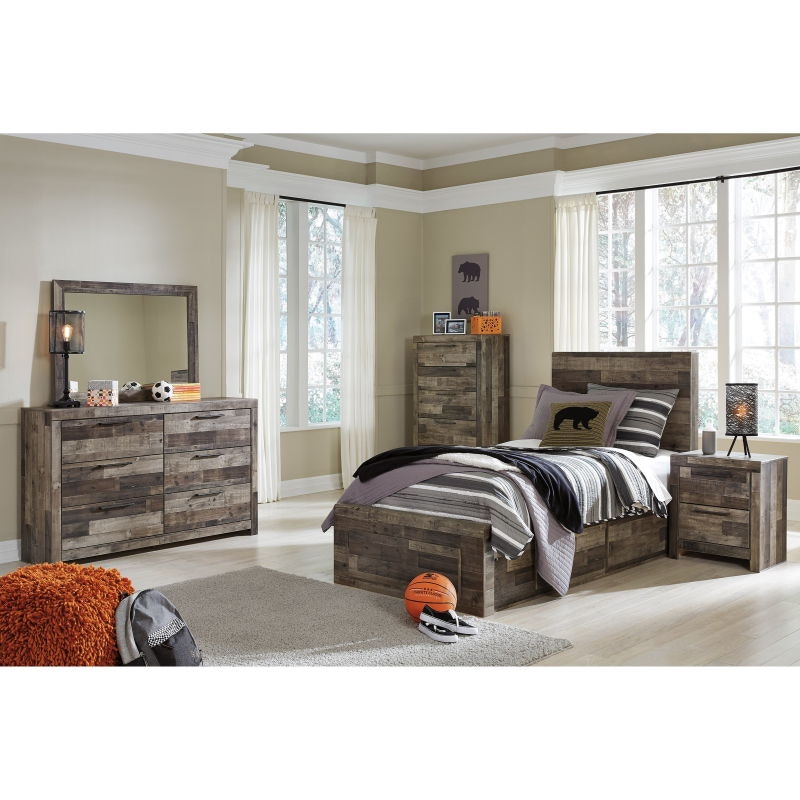 Ashley Derekson Twin Storage Bed B200-53-52S-50-2-B100-11 - Portland ...