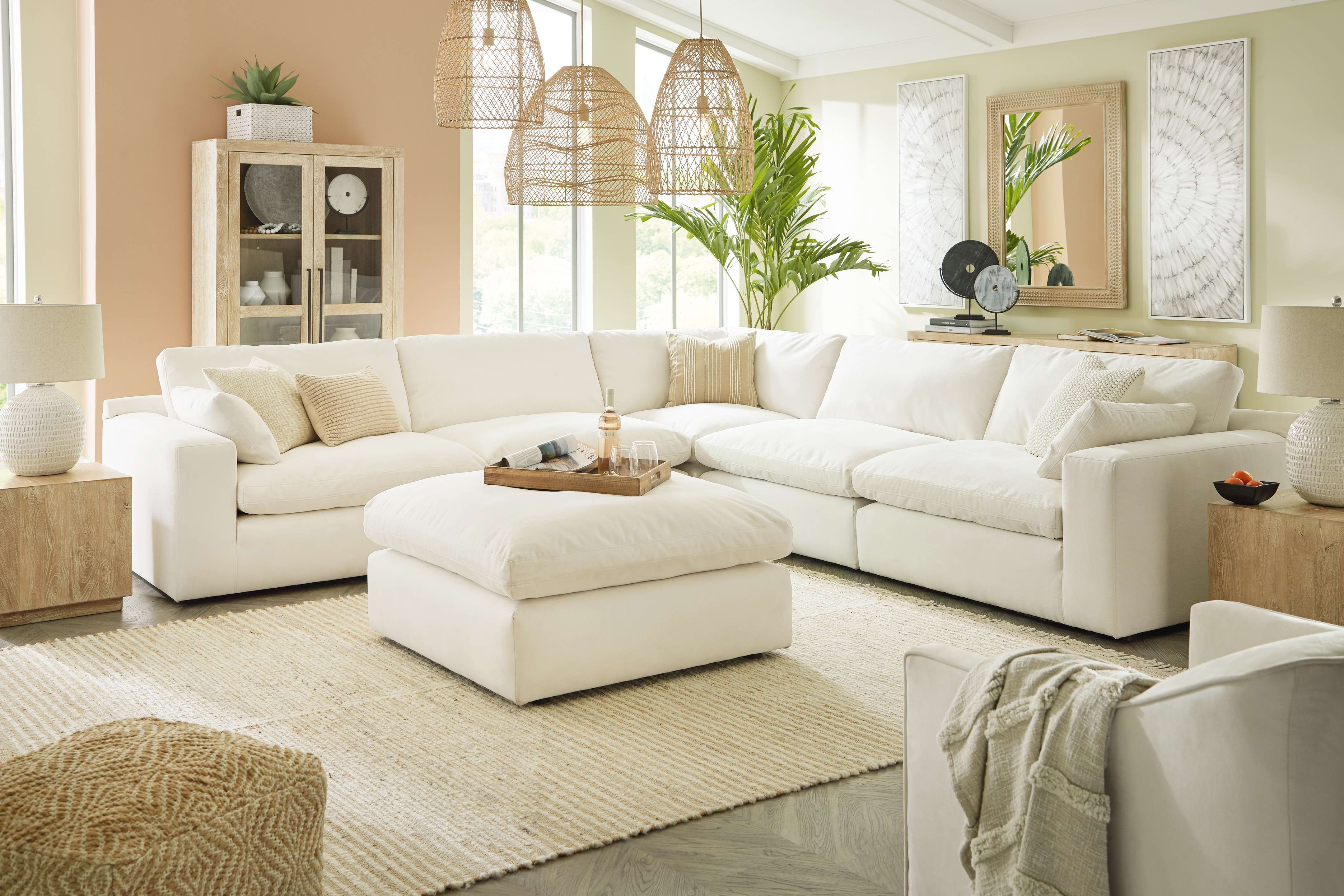 Ashley furniture off white sectional store