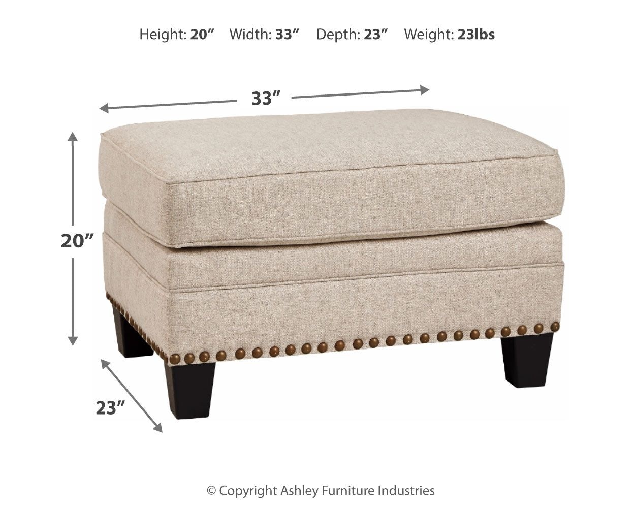 Ashley Claredon Chair with Ottoman 15602-20-14 - Portland, OR | Key ...