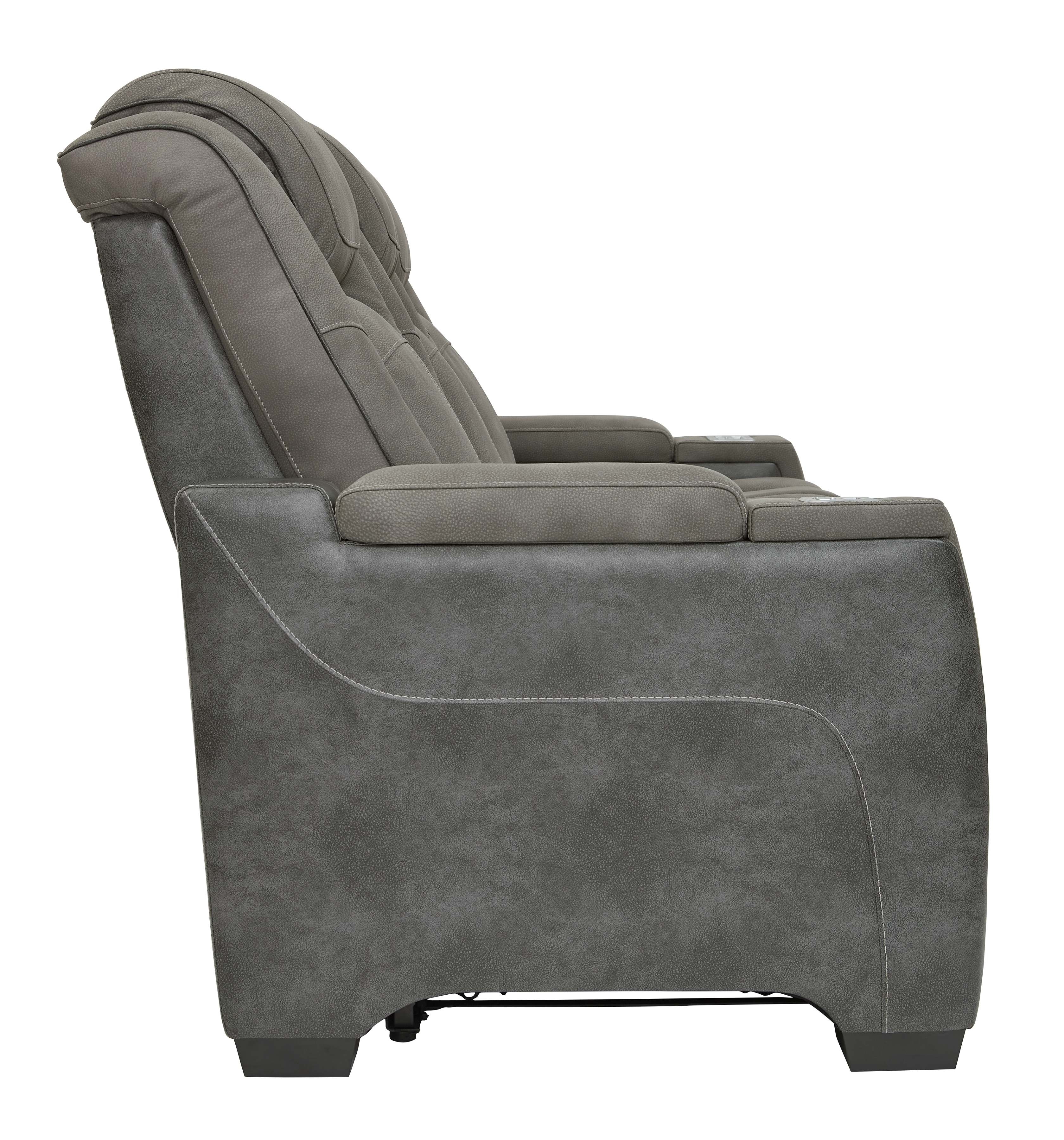 Ashley Next-Gen DuraPella Power Reclining Sofa with Adjustable Headrest ...