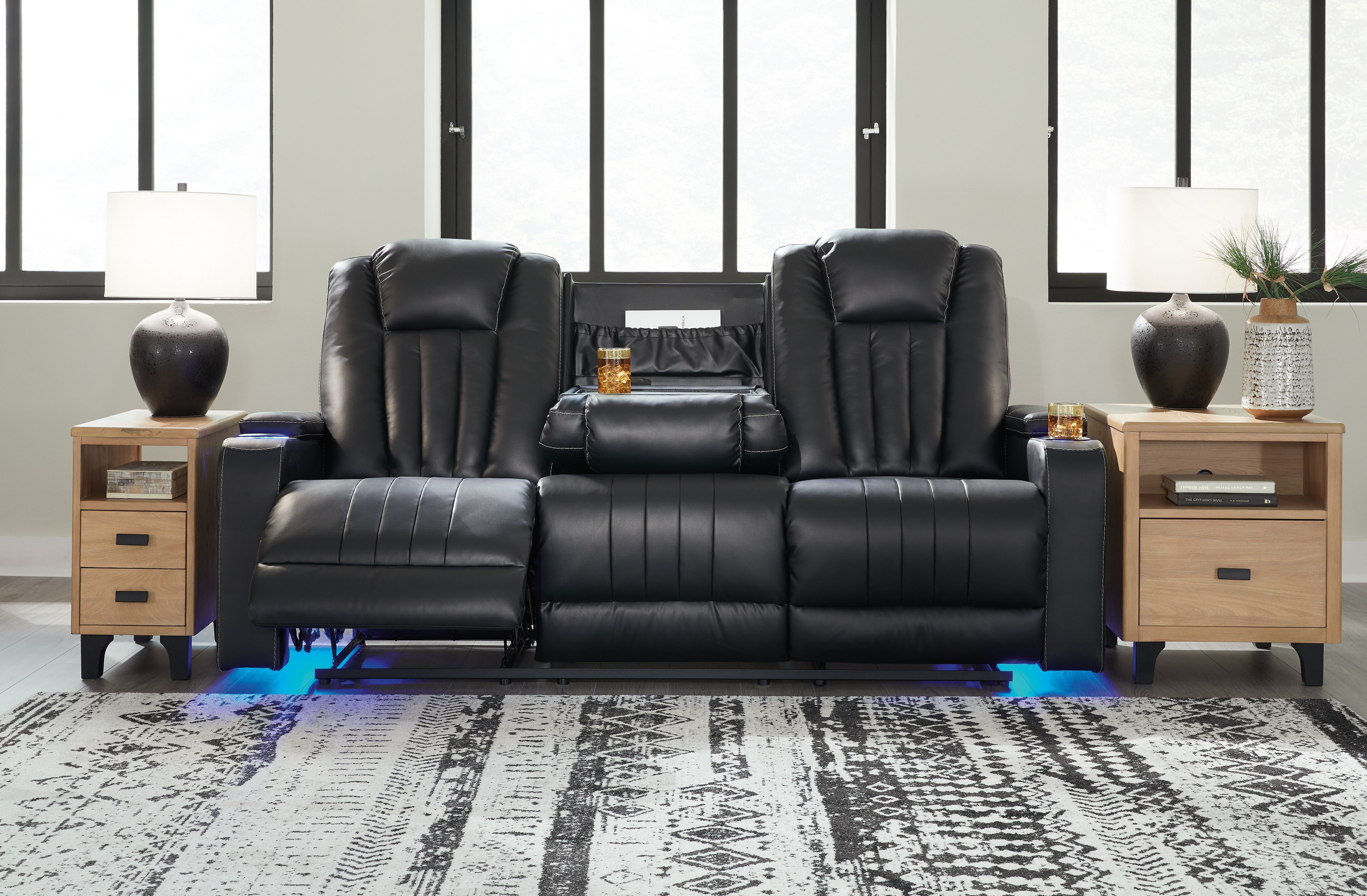 Ashley Center Point 2 Piece Reclining Sofa and Loveseat 24004-89-94 ...