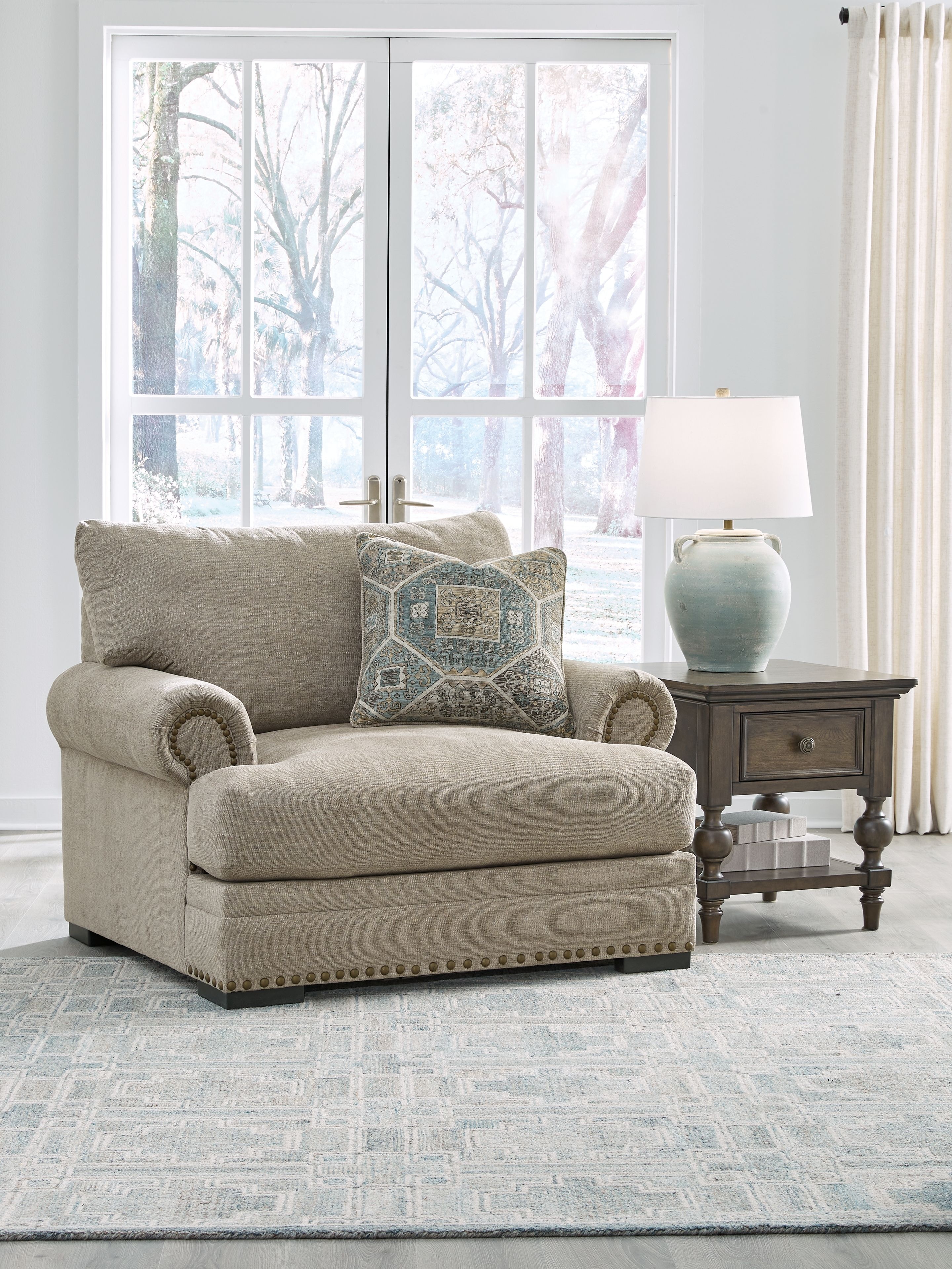 Ashley Galemore Chair And A Half with Ottoman 27004 23 14 Portland OR Key Home Furnishings
