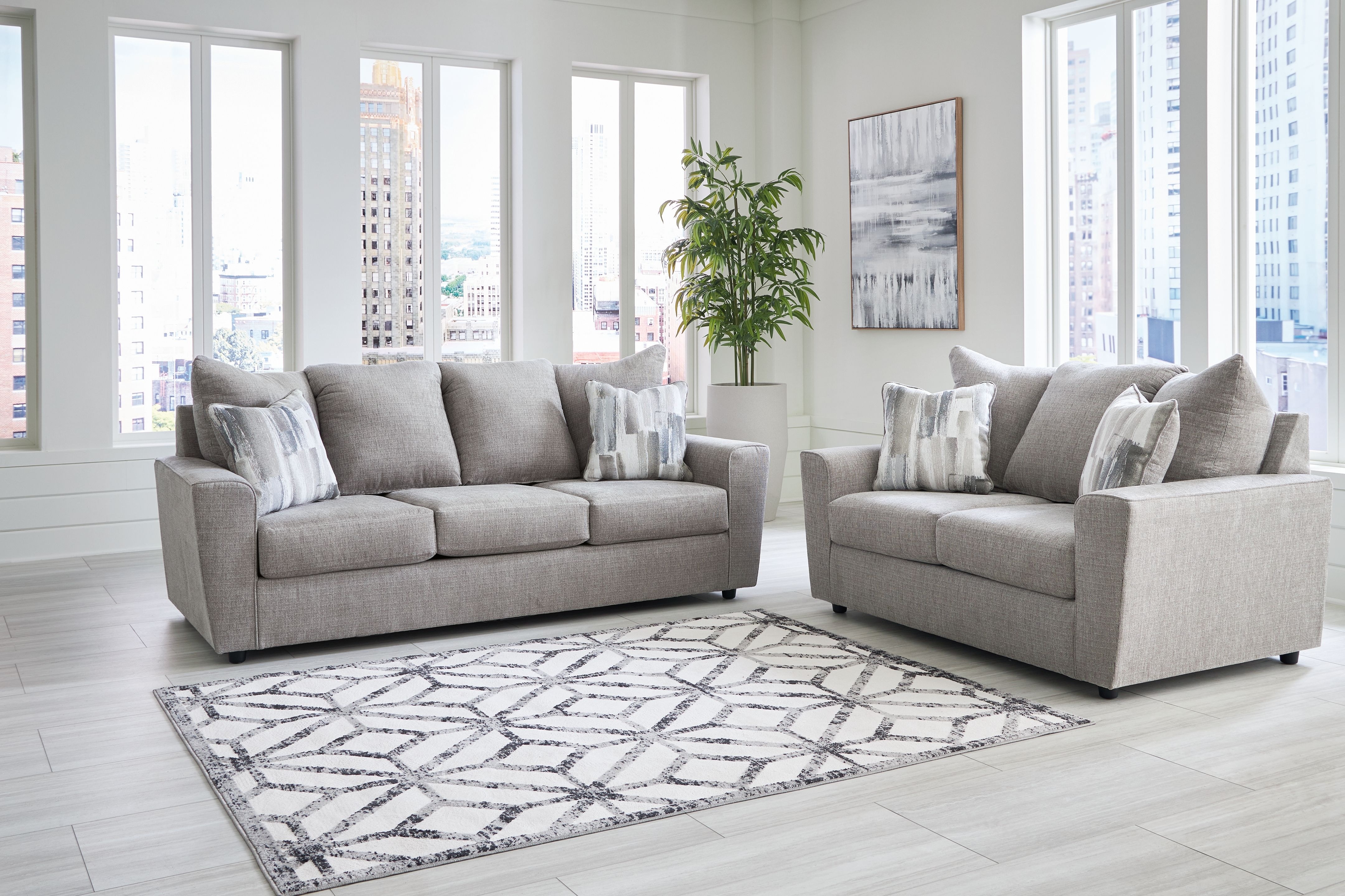 Ashley Stairatt 4 Piece Living Room Set 28502-38-35-20-14 - Portland ...