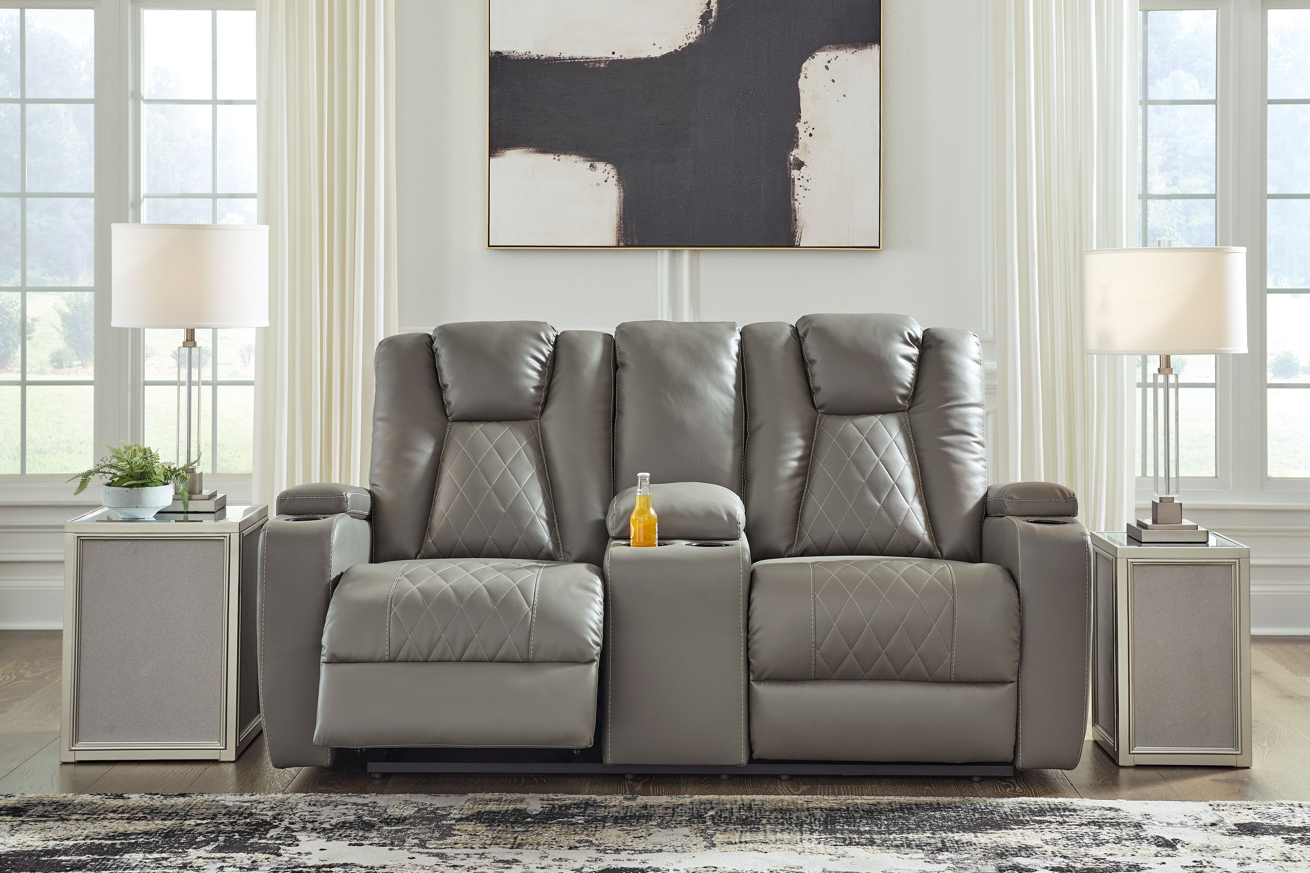 Ashley Mancin 2 Piece Reclining Sofa and Loveseat 29702-89-94 ...