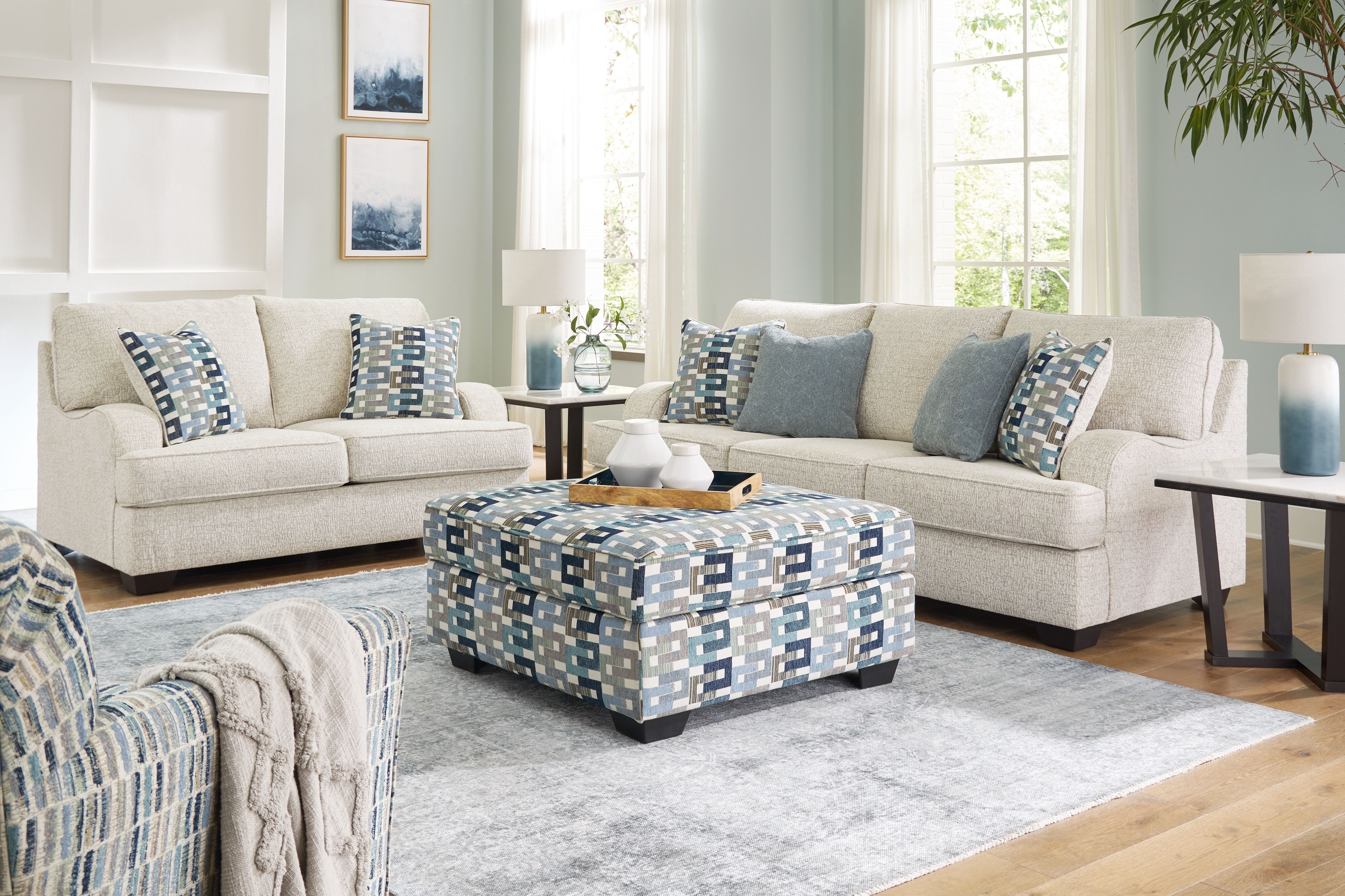 Ashley Valerano 4 Piece Living Room Set 33404-38-35-21-11 - Portland ...