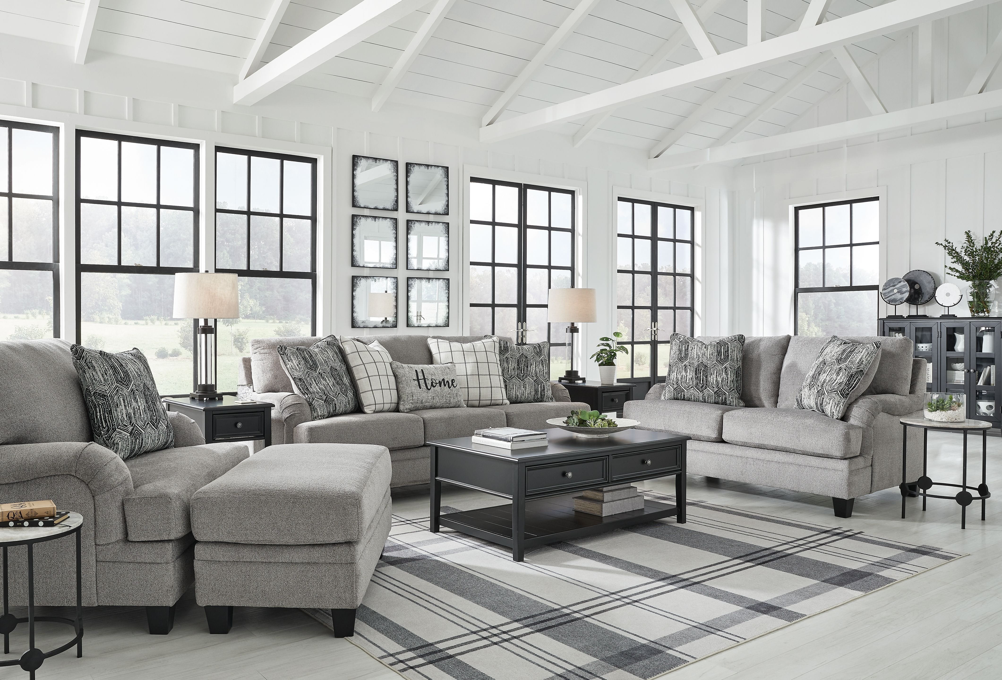 Ashley furniture farmhouse living room store