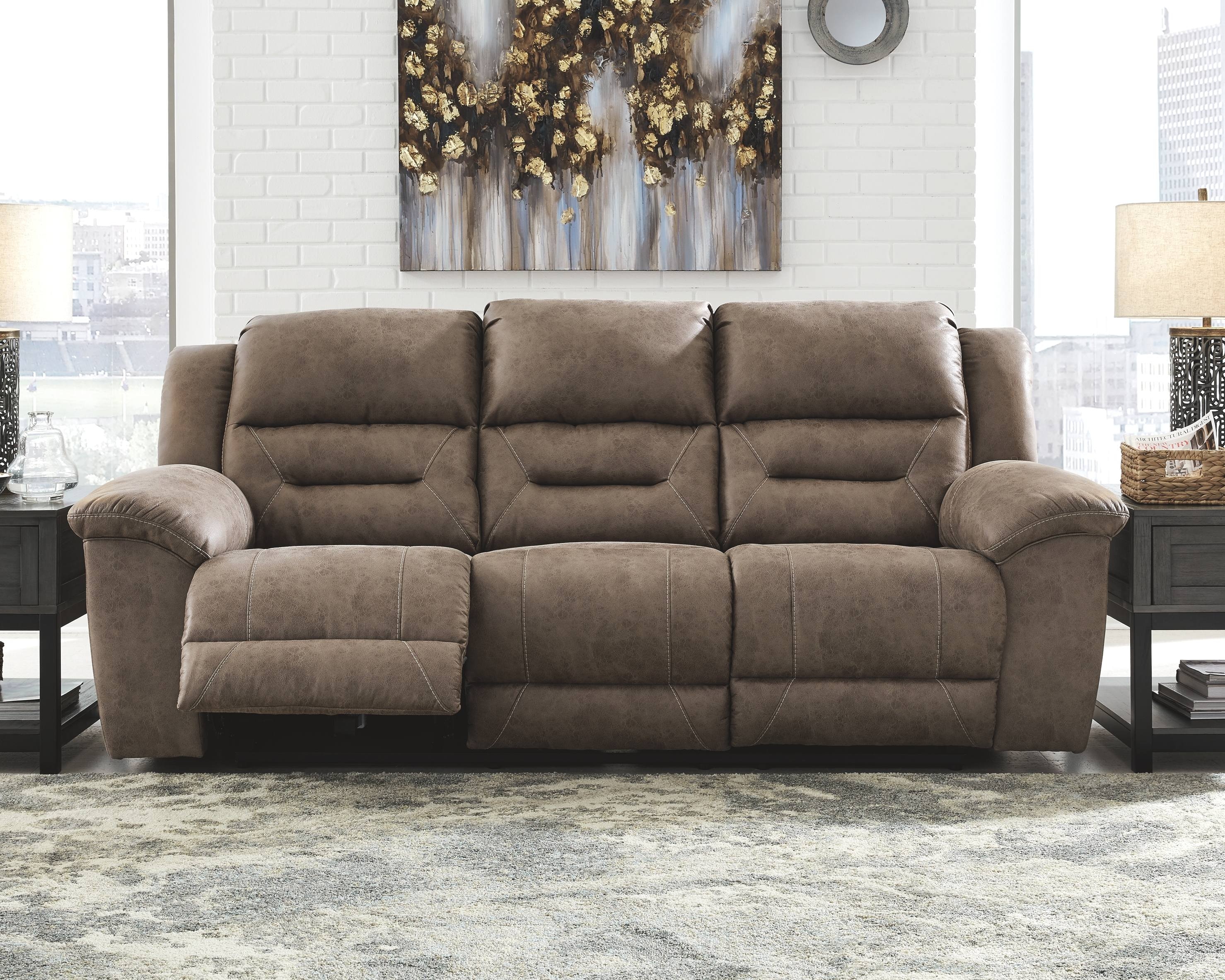 Ashley Stoneland Power Reclining Sofa & Loveseat Set 39905-87-96 ...