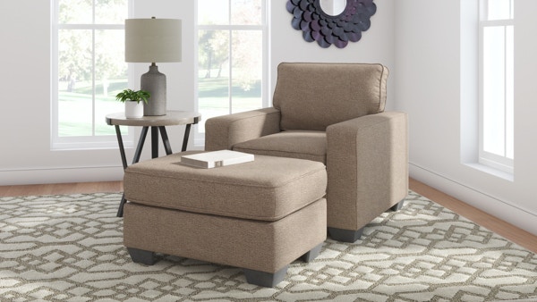 Ashley Greaves 3 Piece Sofa Chaise, Chair, and Ottoman Set 55104-18-20 ...