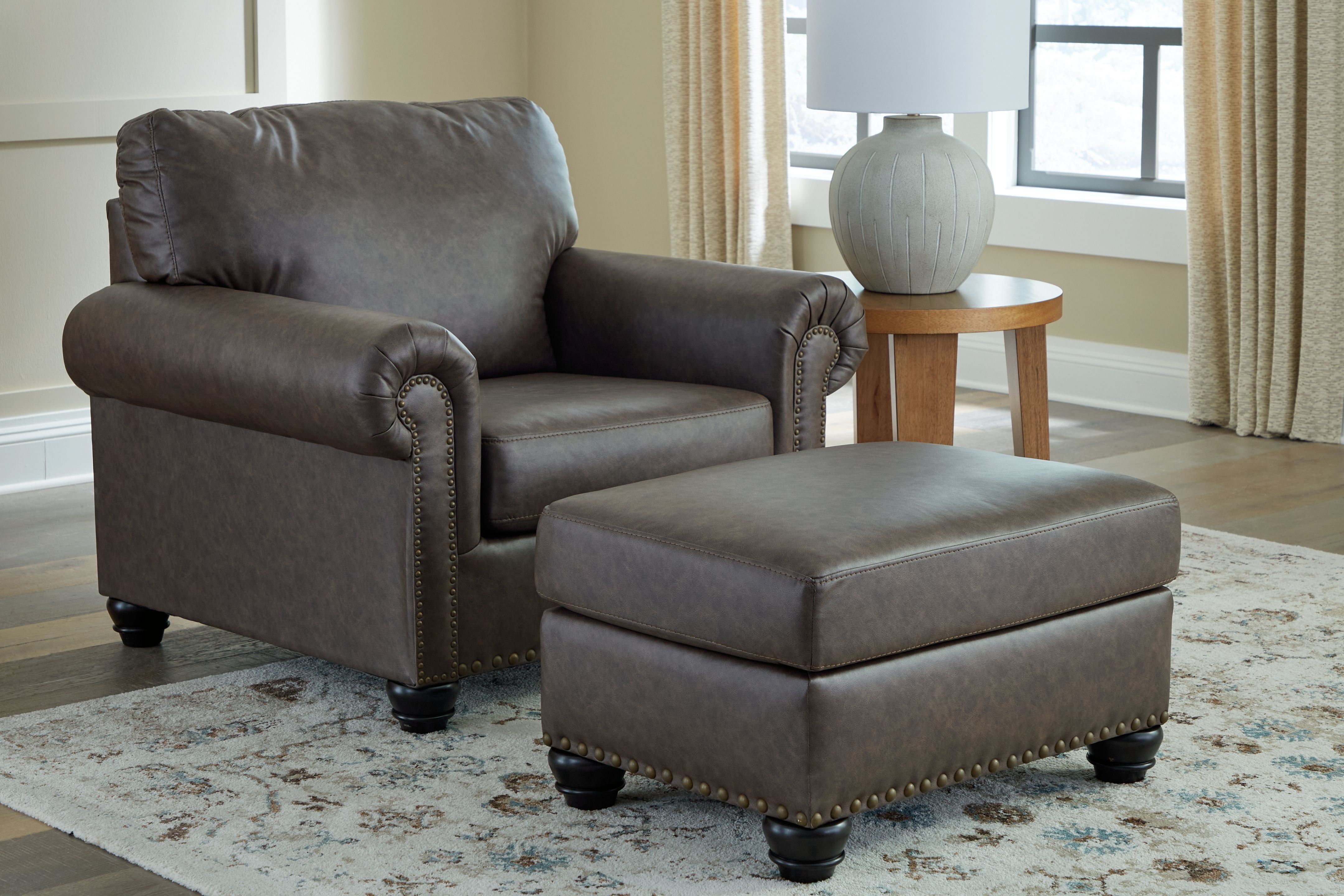Ashley Roxmere Chair with Ottoman 55503-20-14 - Portland, OR | Key Home ...