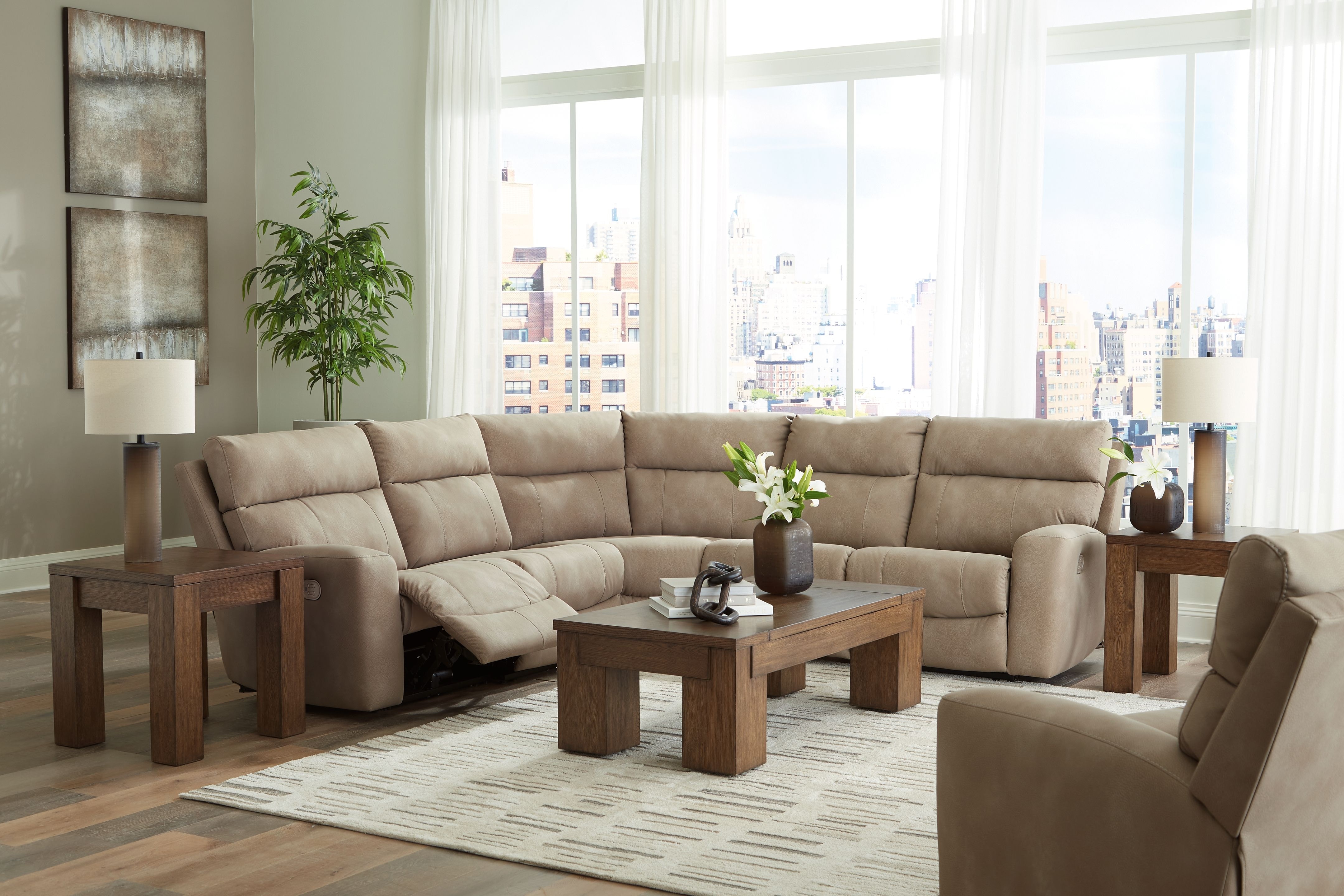 Ashley Next-Gen DuraPella Power Reclining Console Loveseat with ...