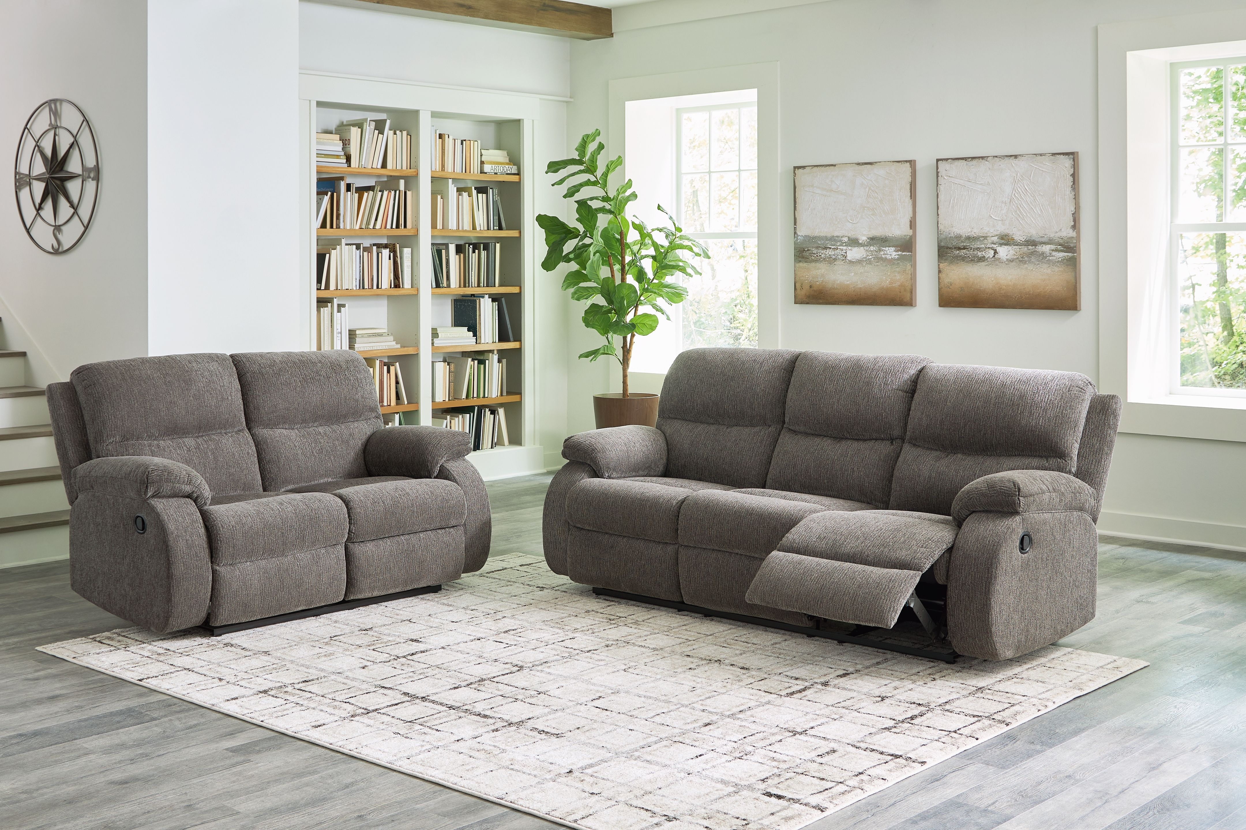Ashley Scranto 2 Piece Reclining Living Room Set 66502-88-86 - Portland ...
