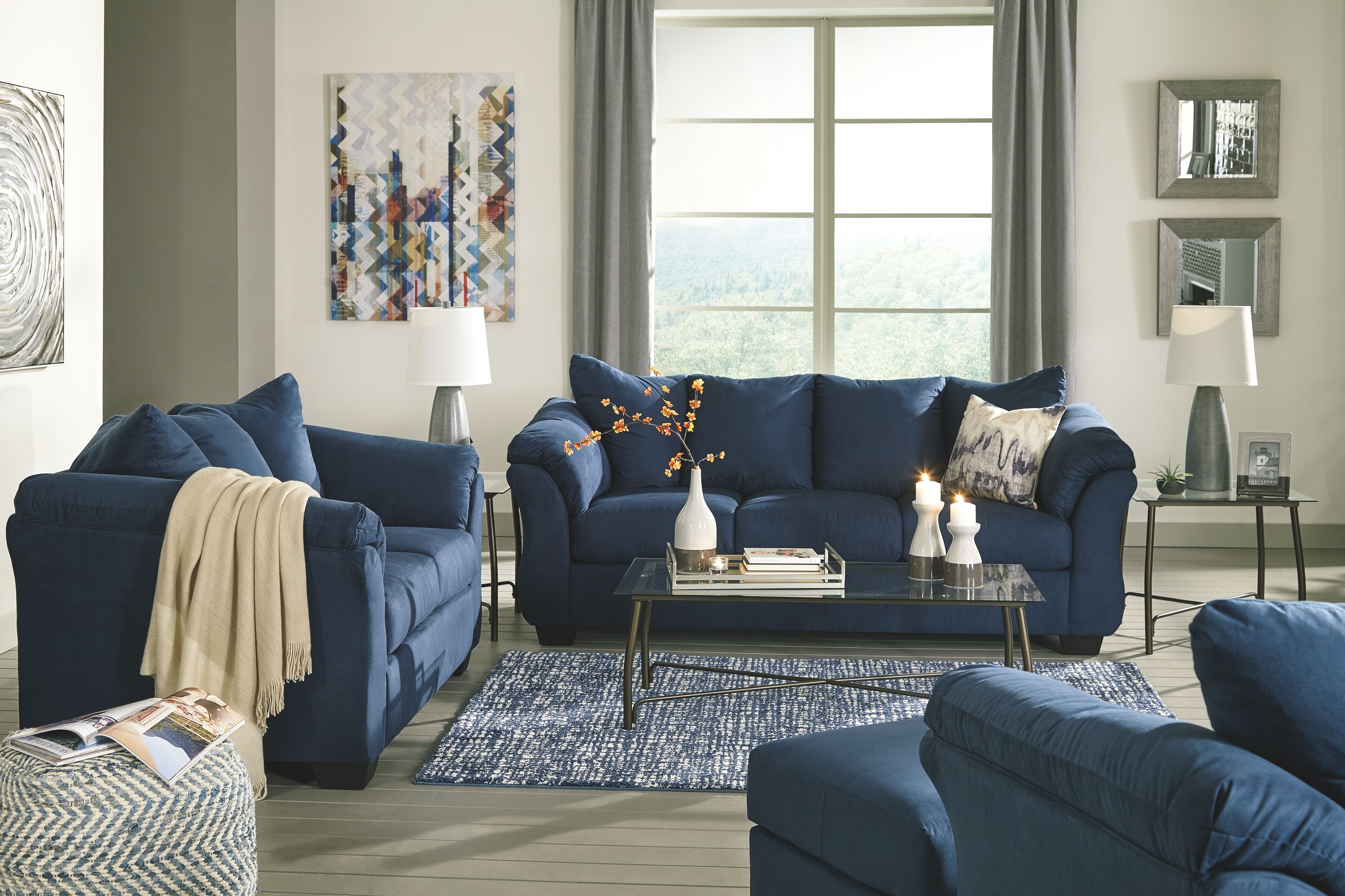 Darcy blue sectional store