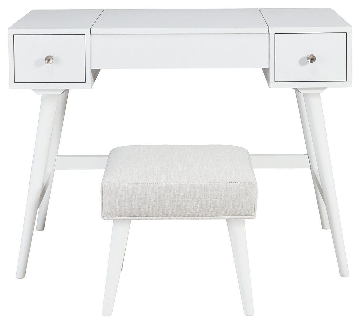 Ashley Thadamere Vanity with Upholstered Stool B060-122 - Portland, OR ...