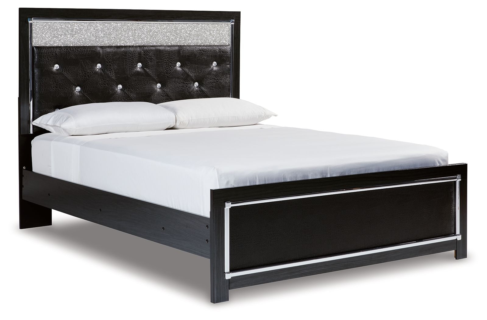 Ashley Kaydell Queen Upholstered Glitter Panel Bed B1420-157-54-96 ...