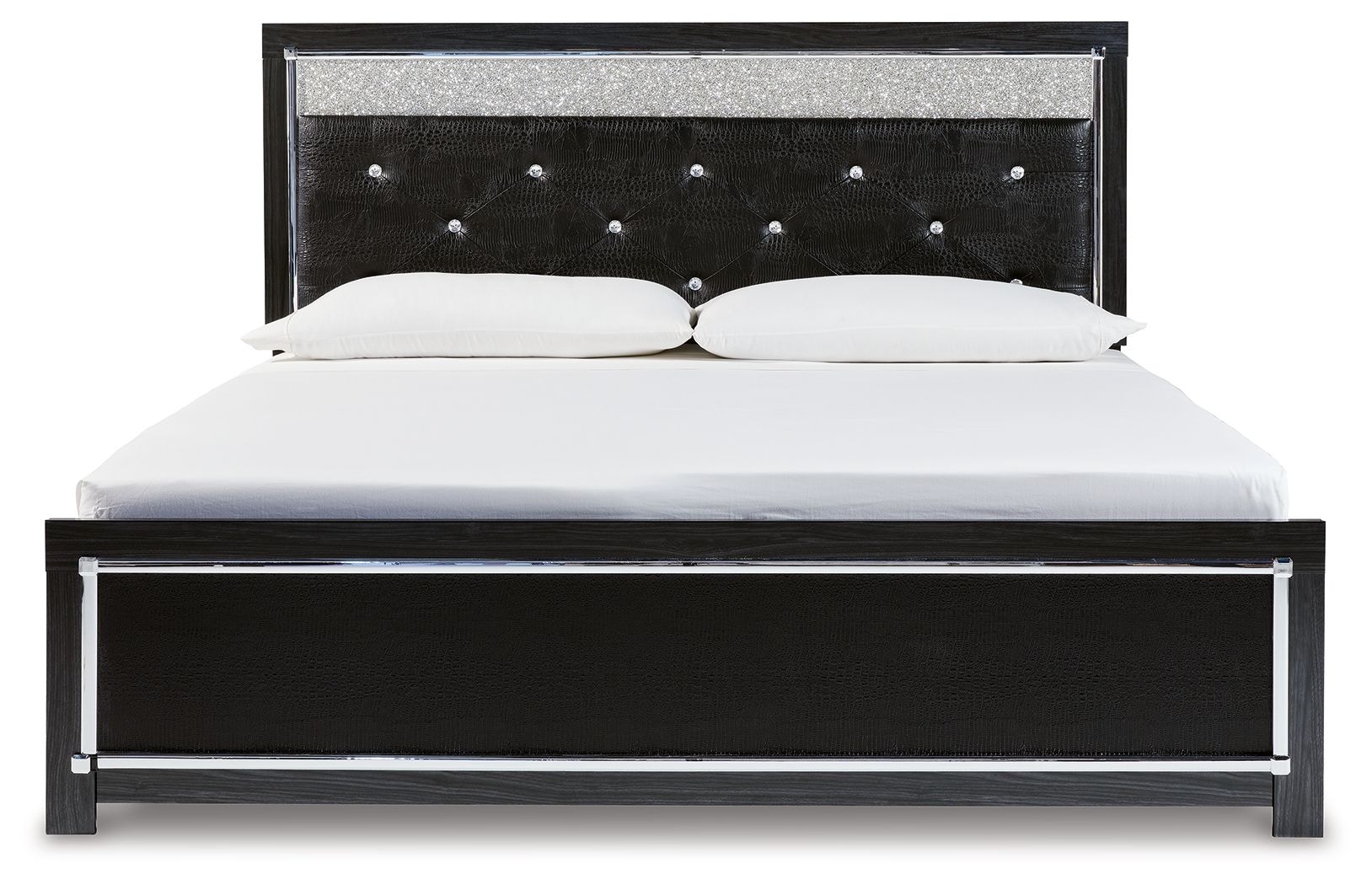 Ashley Kaydell King Upholstered Glitter Panel Bed B1420-158-56-97 ...