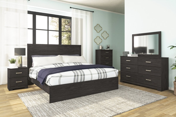 Ashley Belachime 7 Piece King Panel Bedroom Set B2589-31-36-44-72-97-92 ...