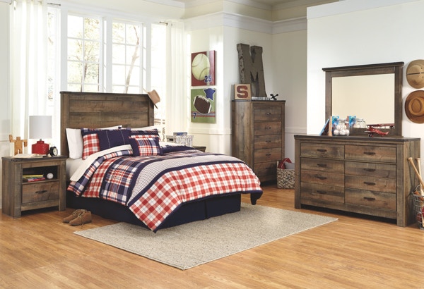 Ashley Trinell 6 Piece Full Panel Bedroom Set B446-21-26-46-87-91-2 ...
