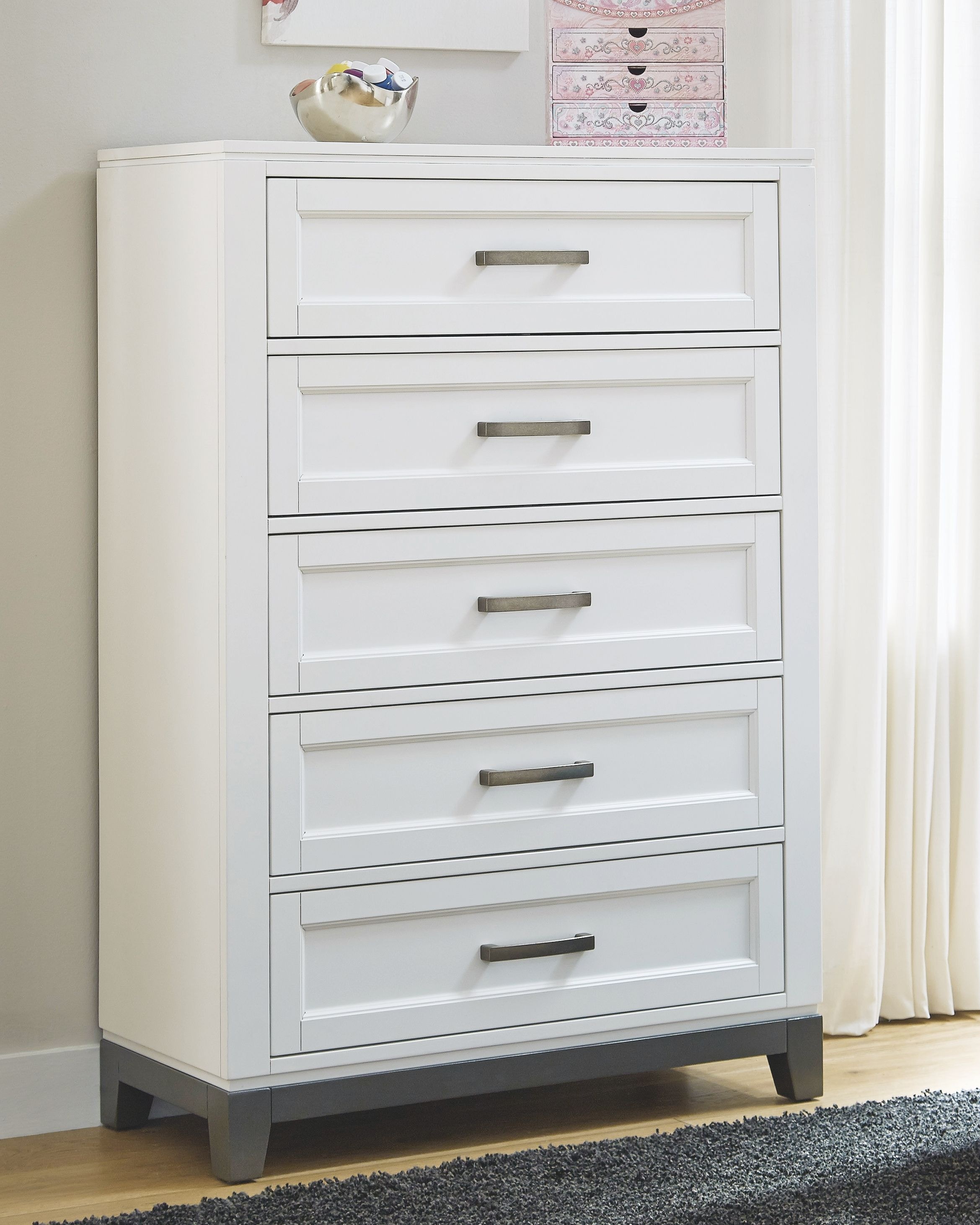 Ashley Brynburg 6 Piece Twin Panel Bedroom Set B488-31-36-46-53-52S-183 ...