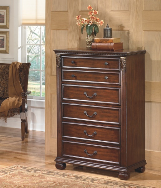 Ashley Leahlyn 8 Piece Queen Panel Bedroom Set B526-31-36-46-57-54-96 ...