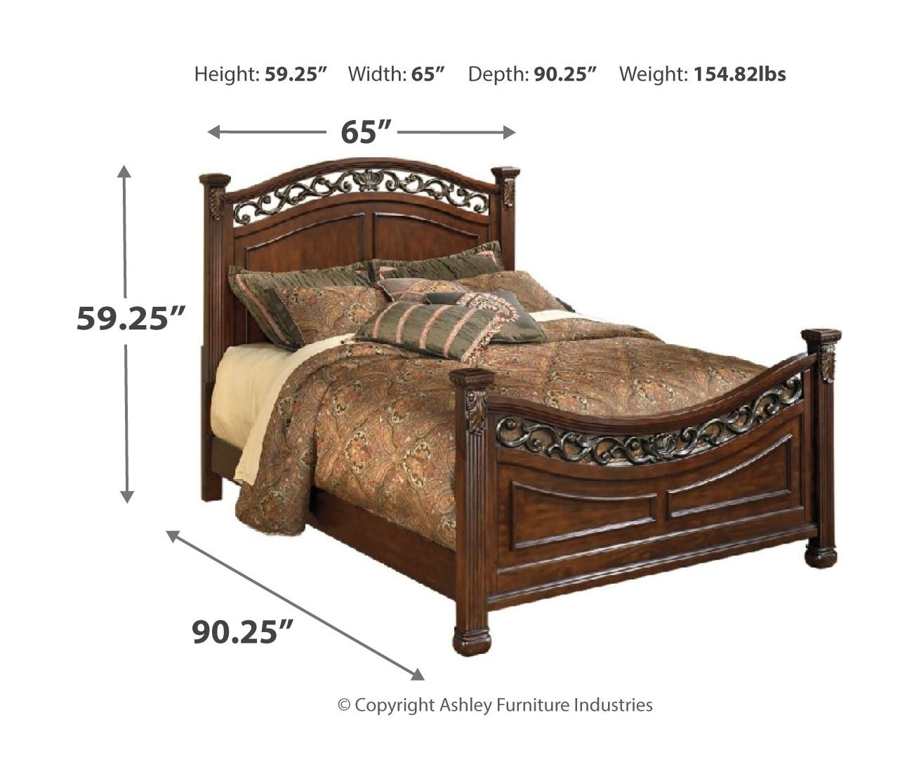 Ashley Leahlyn Queen Panel Bed B526-57-54-96 - Portland, OR | Key Home ...