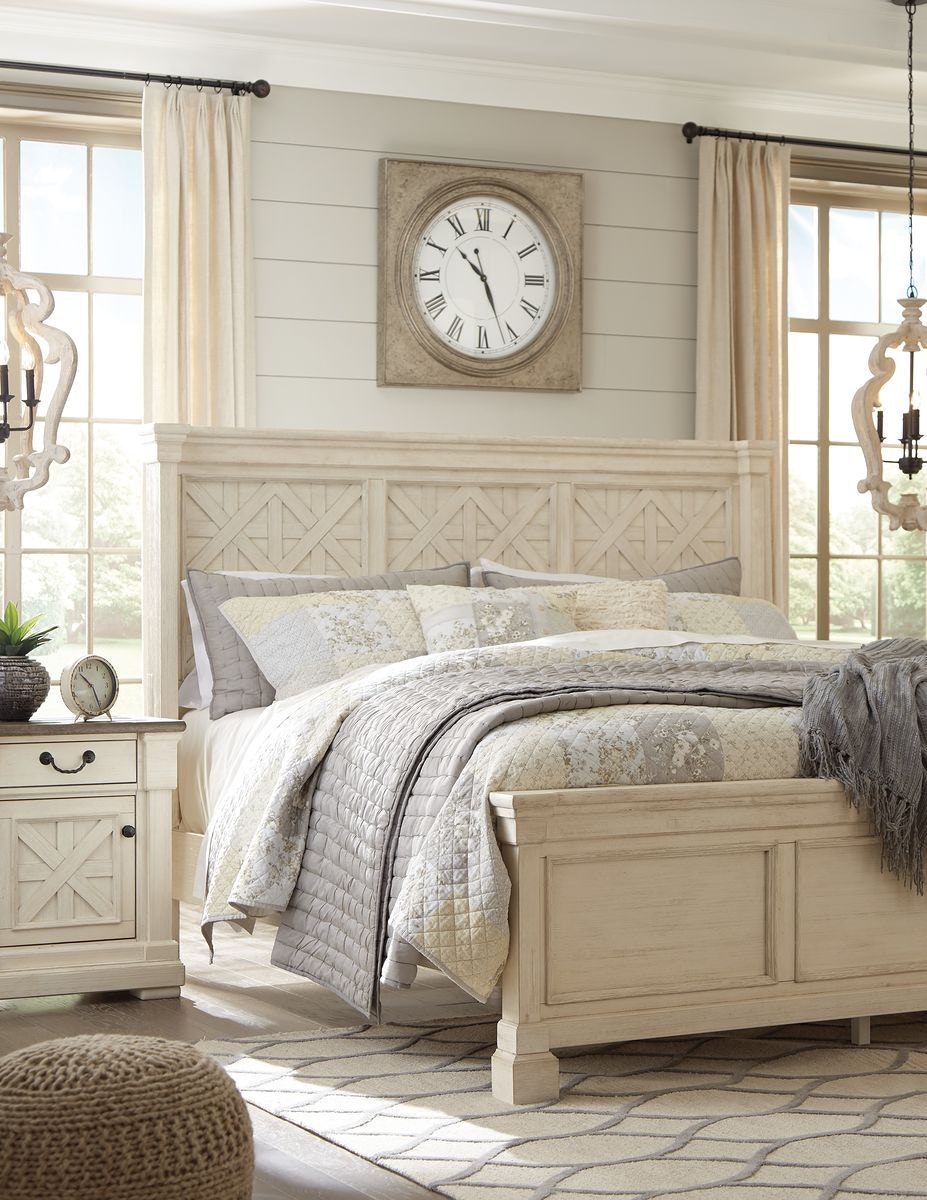 Ashley Bolanburg 7 Piece King Panel Bedroom Set B647-131-36-58-56-97 ...