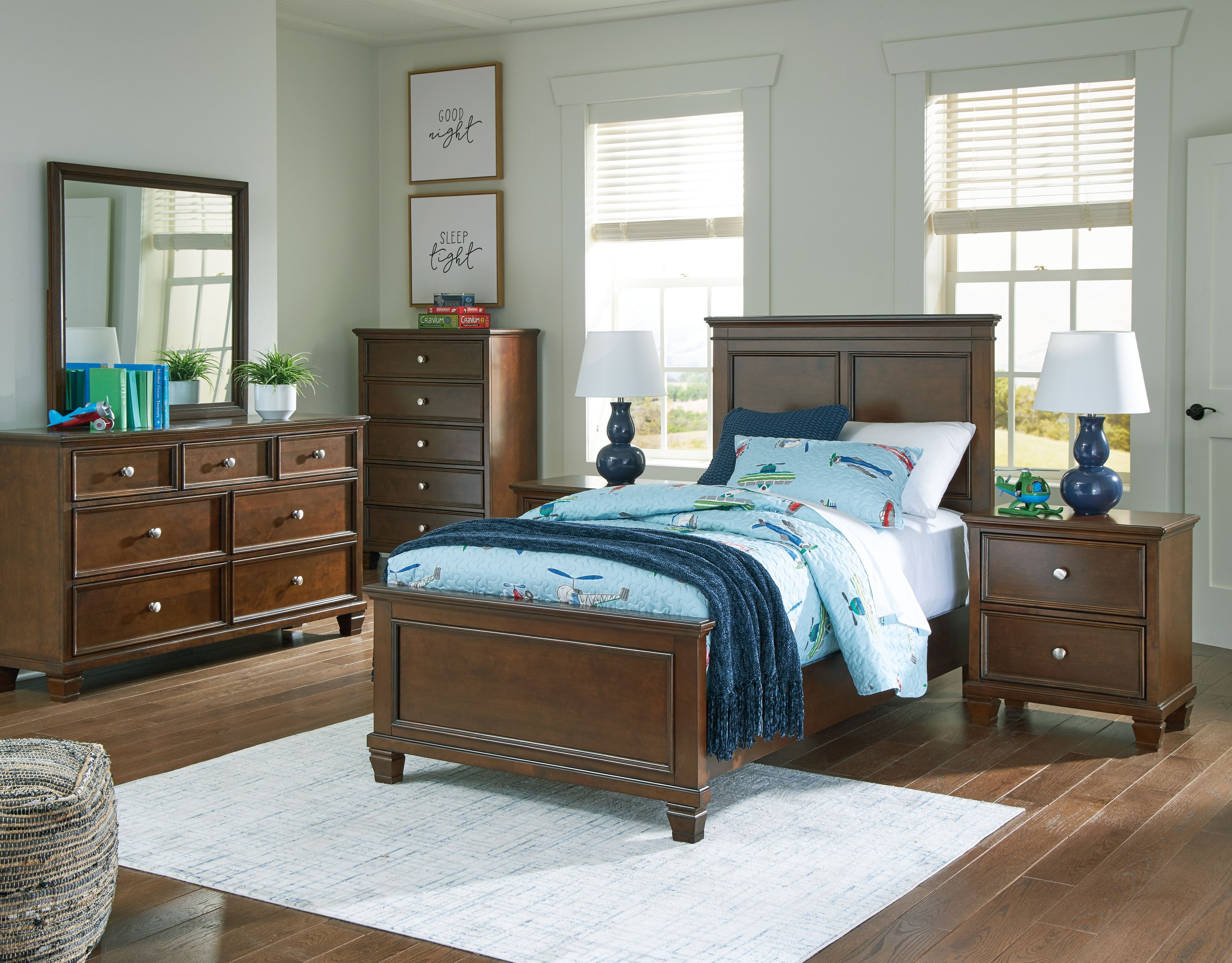 Ashley Danabrin 7 Piece Twin Panel Bed Set B685-31-36-52-53-86-92-2 ...