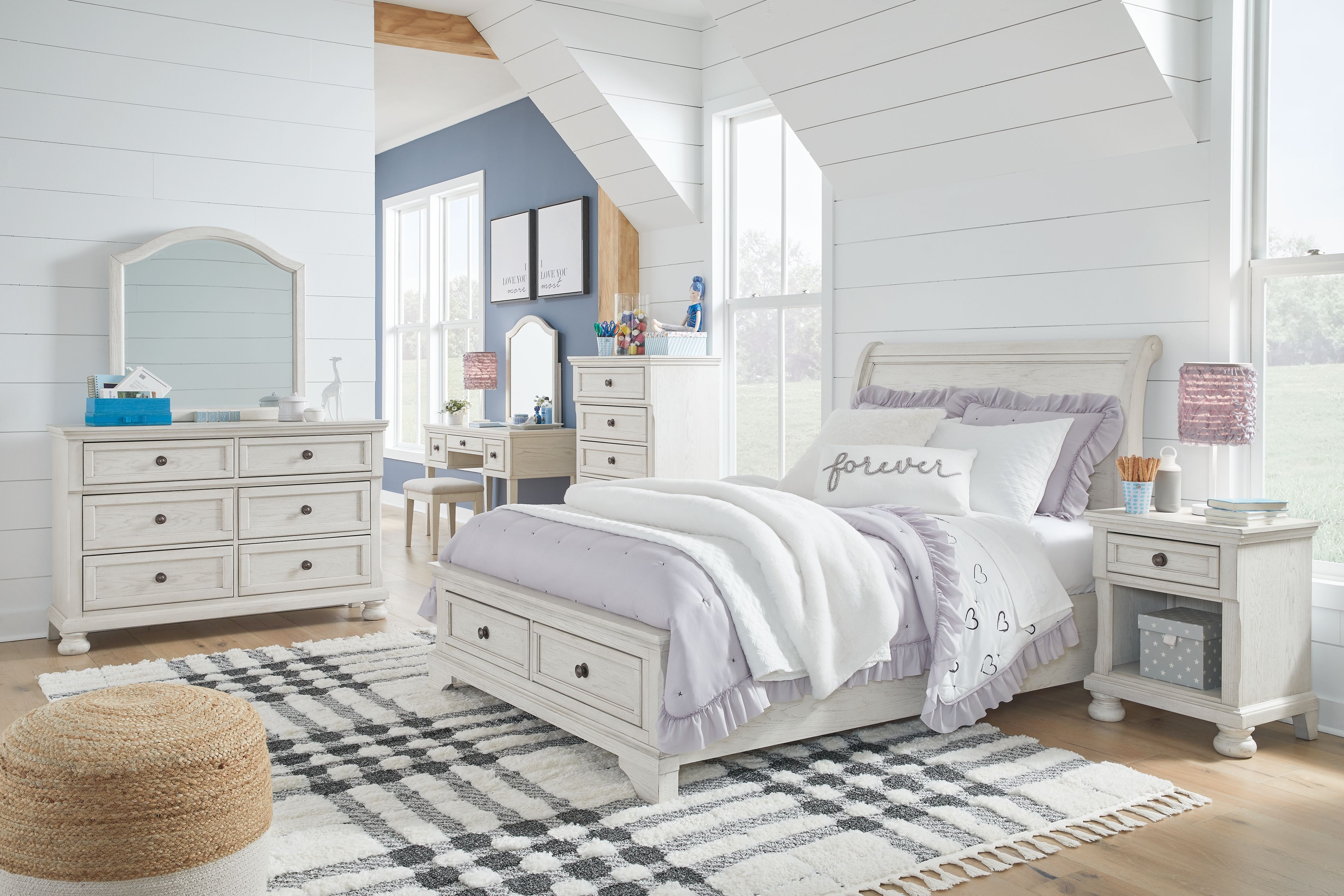 Ashley Robbinsdale Mirrored Vanity With Bench B742-22-25 - Portland, OR ...