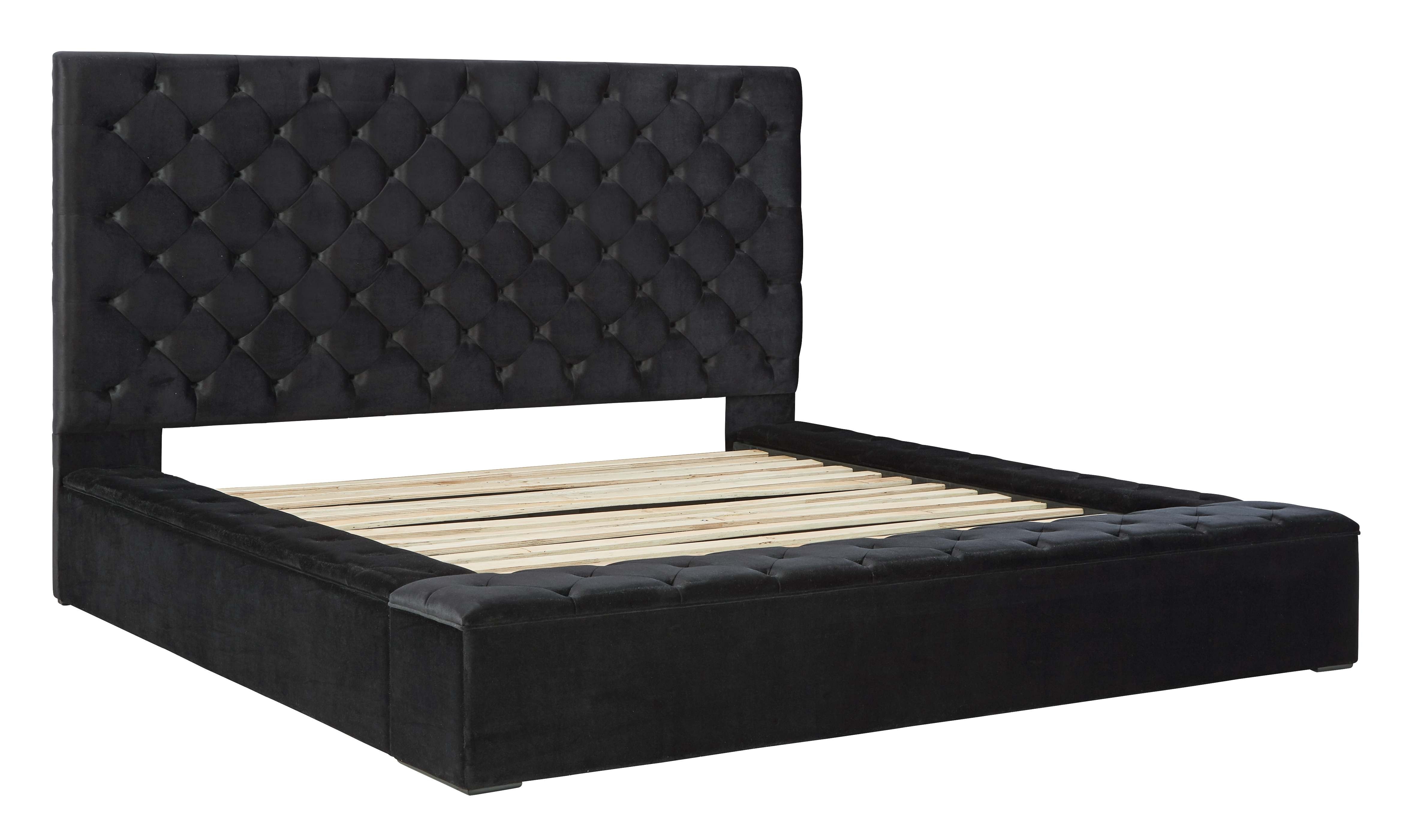 Ashley Lindenfield California King Upholstered Bed With Storage B758 ...