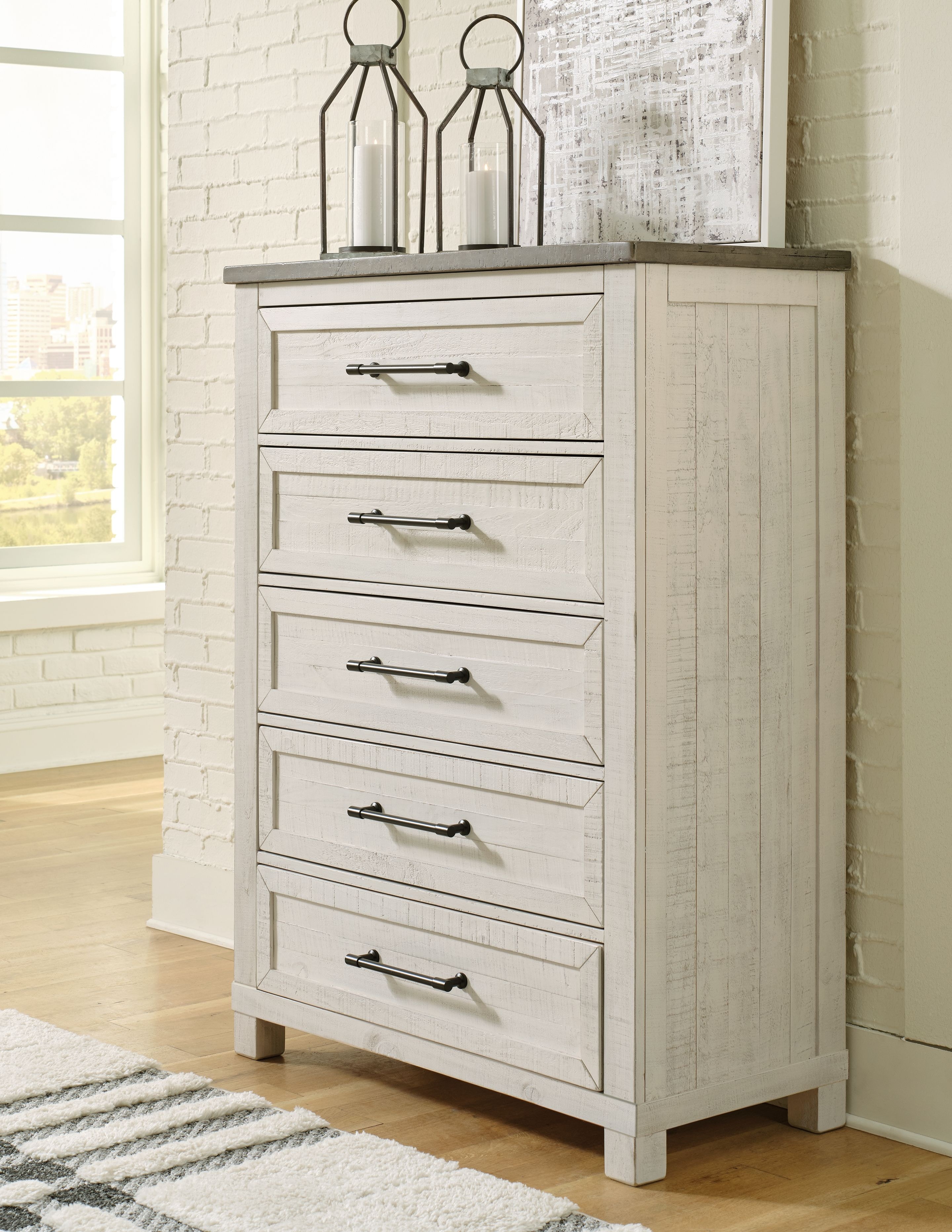 Ashley Brewgan Five Drawer Chest B784-46 - Portland, OR | Key Home ...
