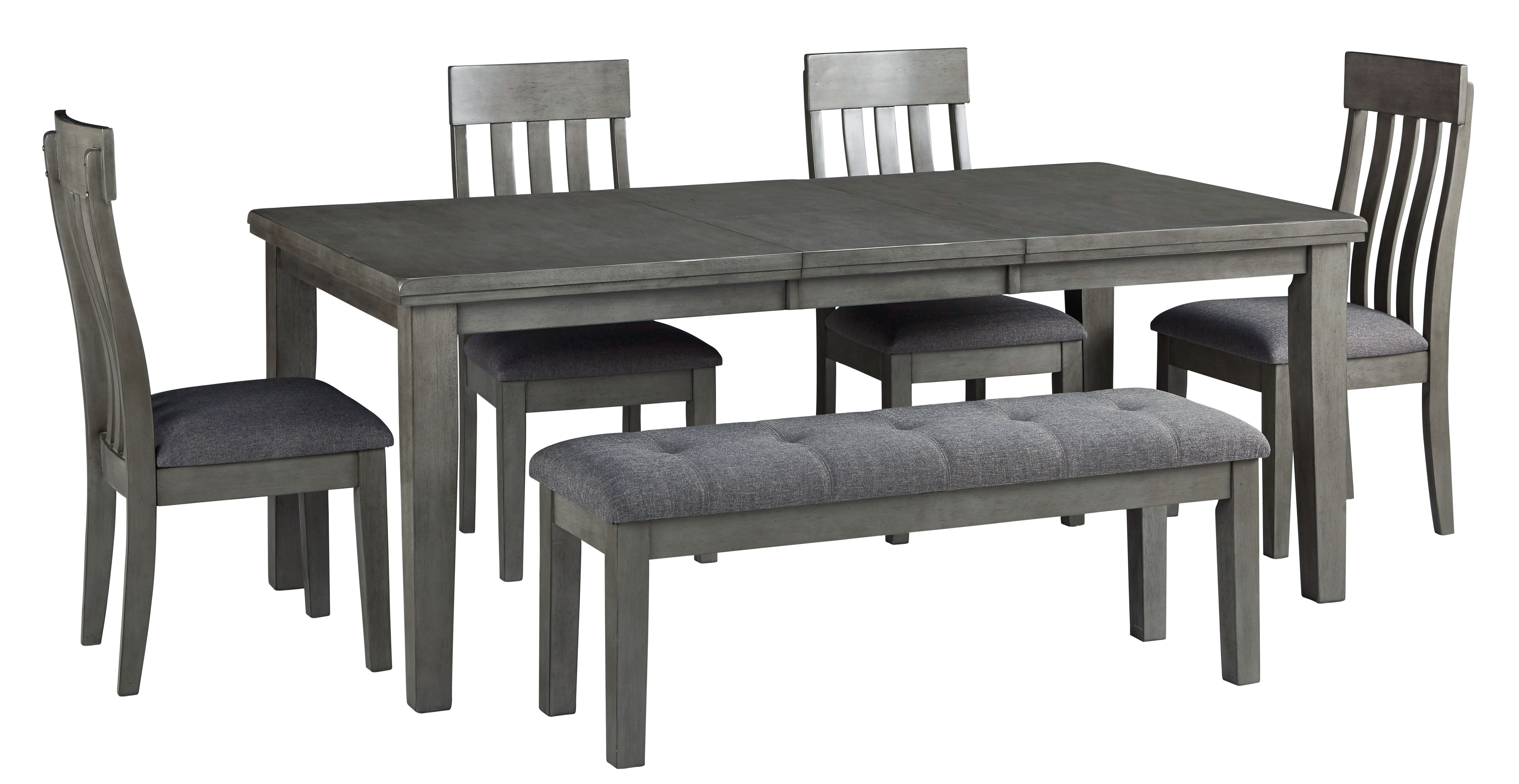 Ashley Hallanden 7 Piece Rectangular Dining Room Buttery Extension ...