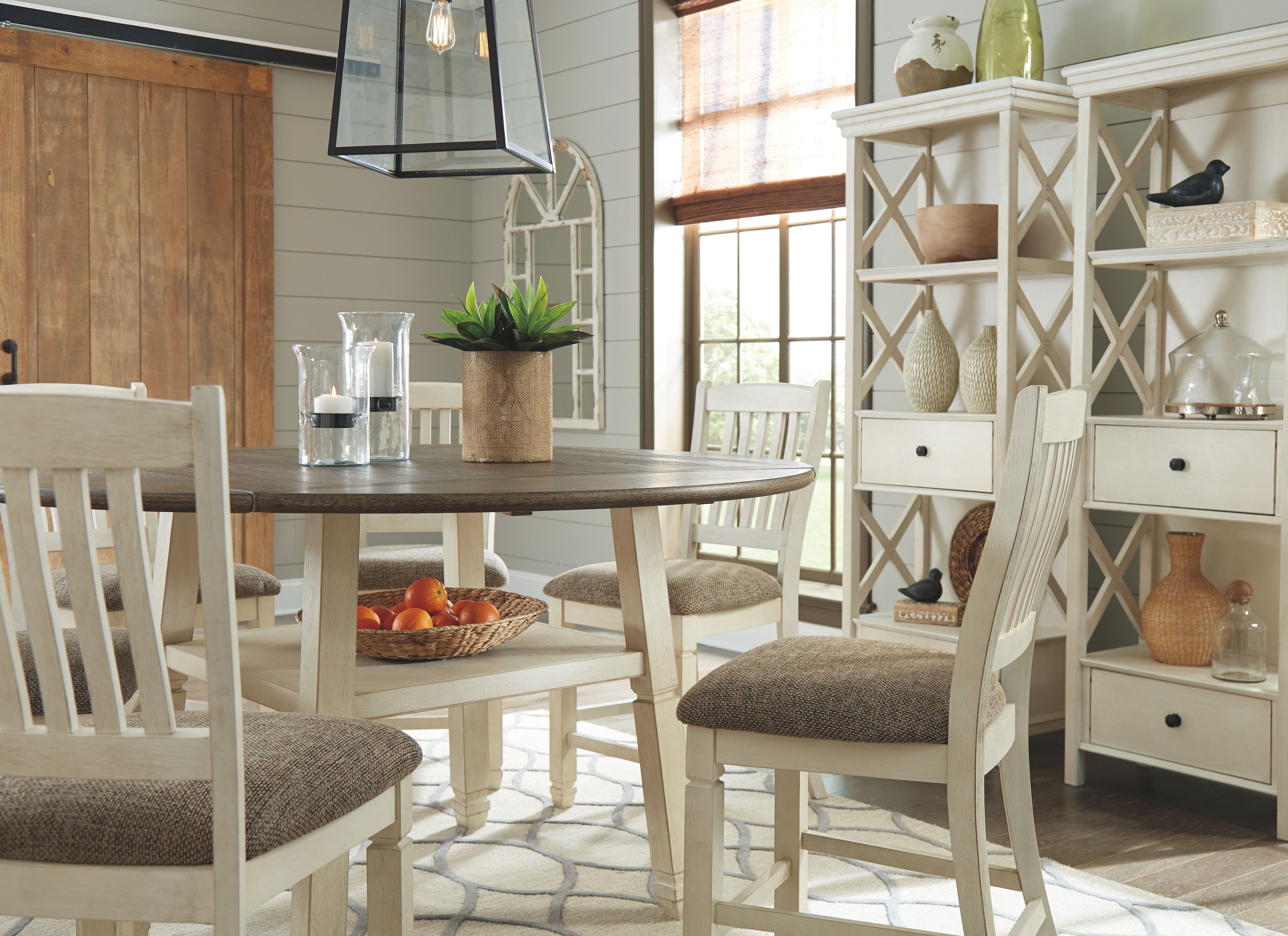 Ashley Bolanburg Round Drop Leaf Counter Table D647-13 - Portland, OR ...