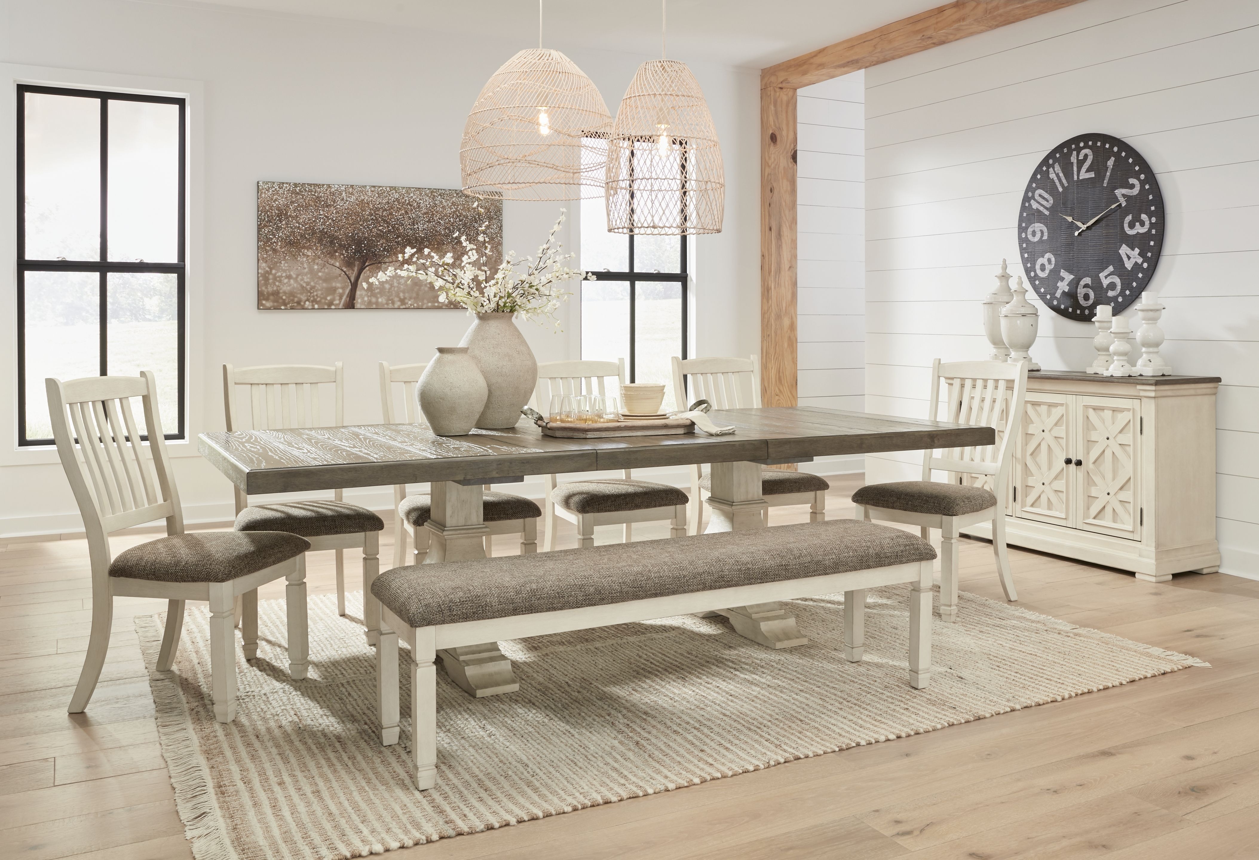 Ashley Bolanburg Extension Dining Table D647-55T-55B - Portland, OR ...