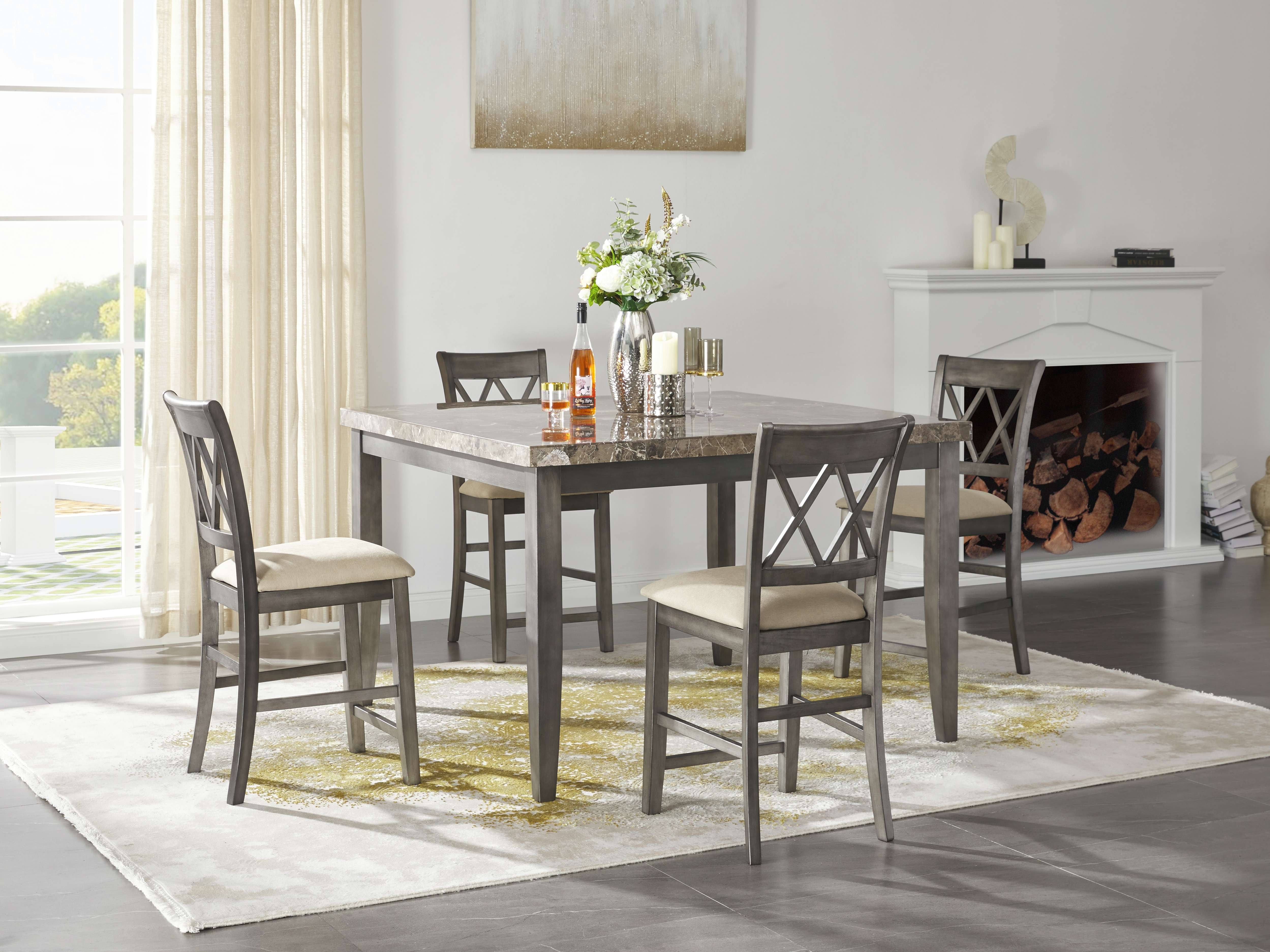 Ashley Curranberry 5 Piece Counter Table Set D679-32-124-4 - Portland ...