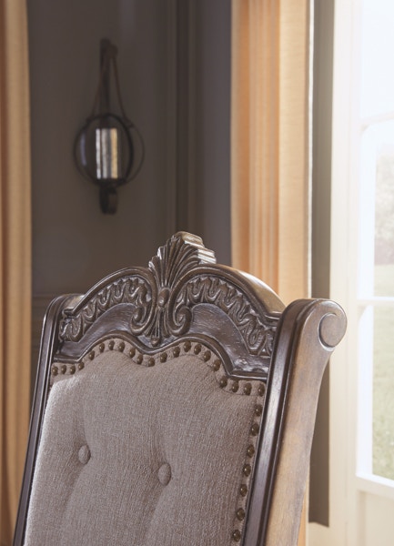 Ashley Charmond 8 Piece Dining Set D803-55T-55B-01-4-01A-2 - Portland ...