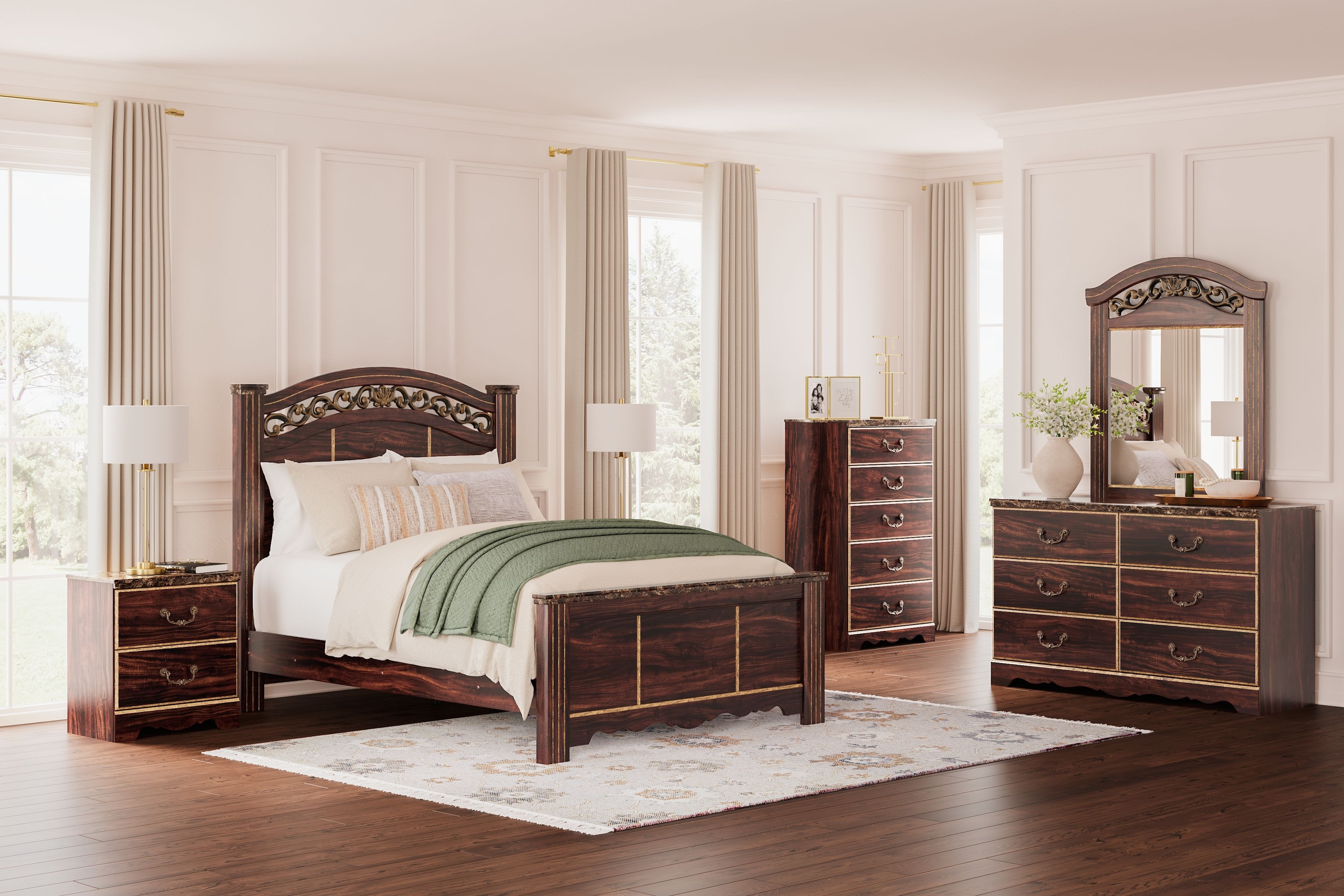 Queen poster bed store