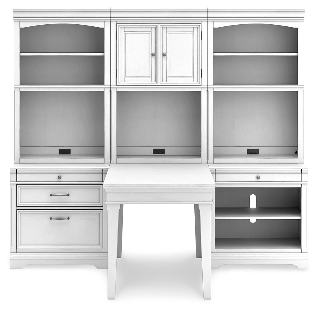 Ashley Kanwyn Partners Desk With 2 Bookcases H777-44-40B-40T-2-41B-41T ...