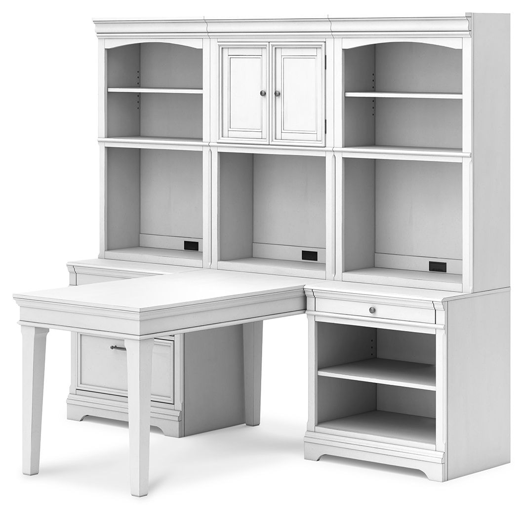 Ashley Kanwyn Partners Desk With 2 Bookcases H777-44-40B-40T-2-41B-41T ...
