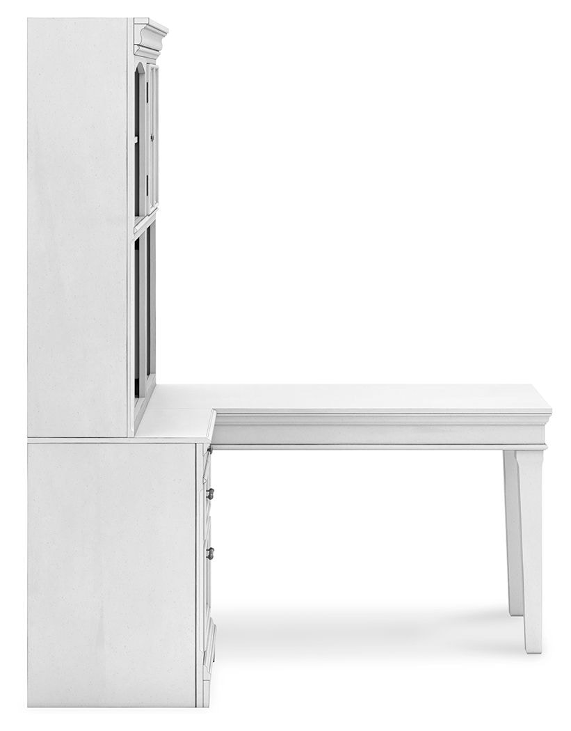 Ashley Kanwyn Partners Desk With Bookcase H777-44-40B-40T-41T ...