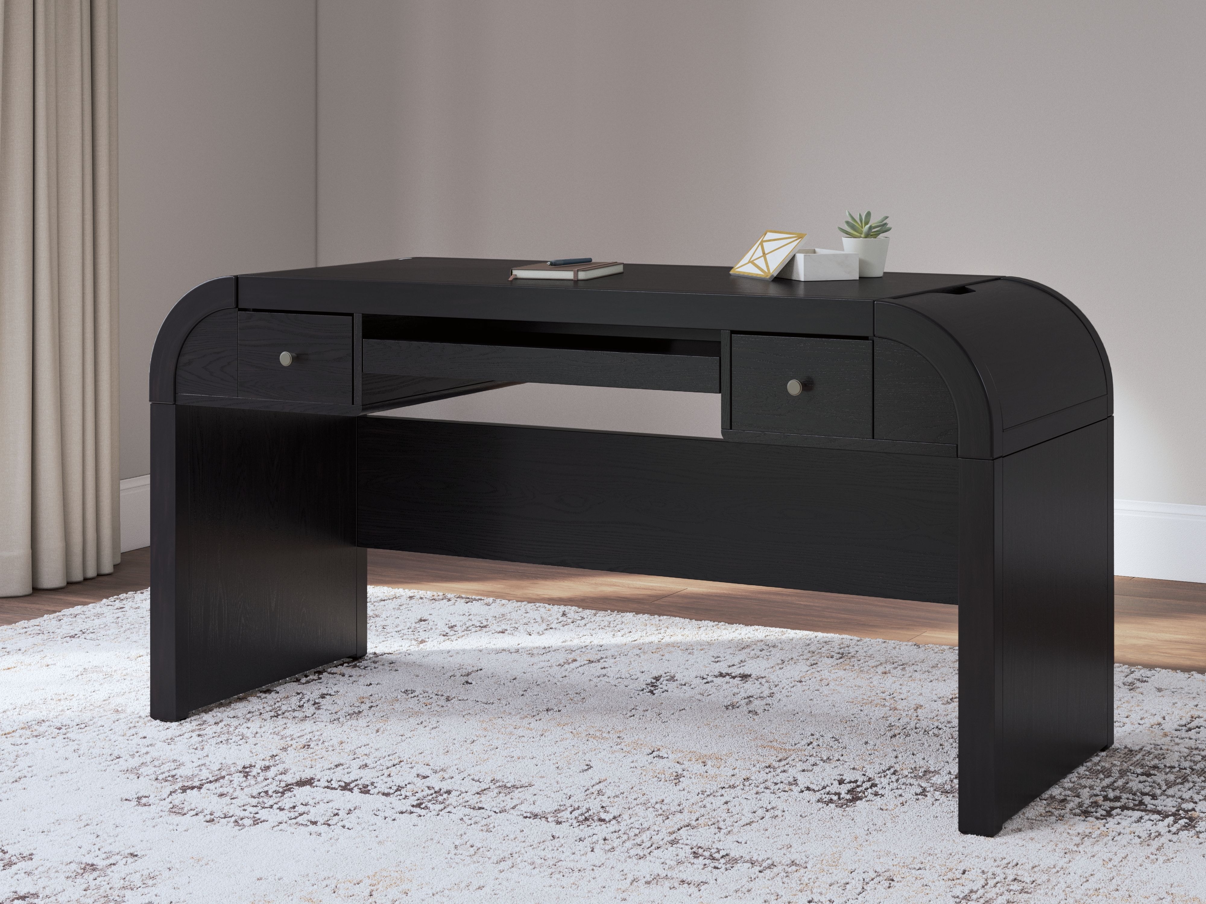 Ashley furniture black desk store