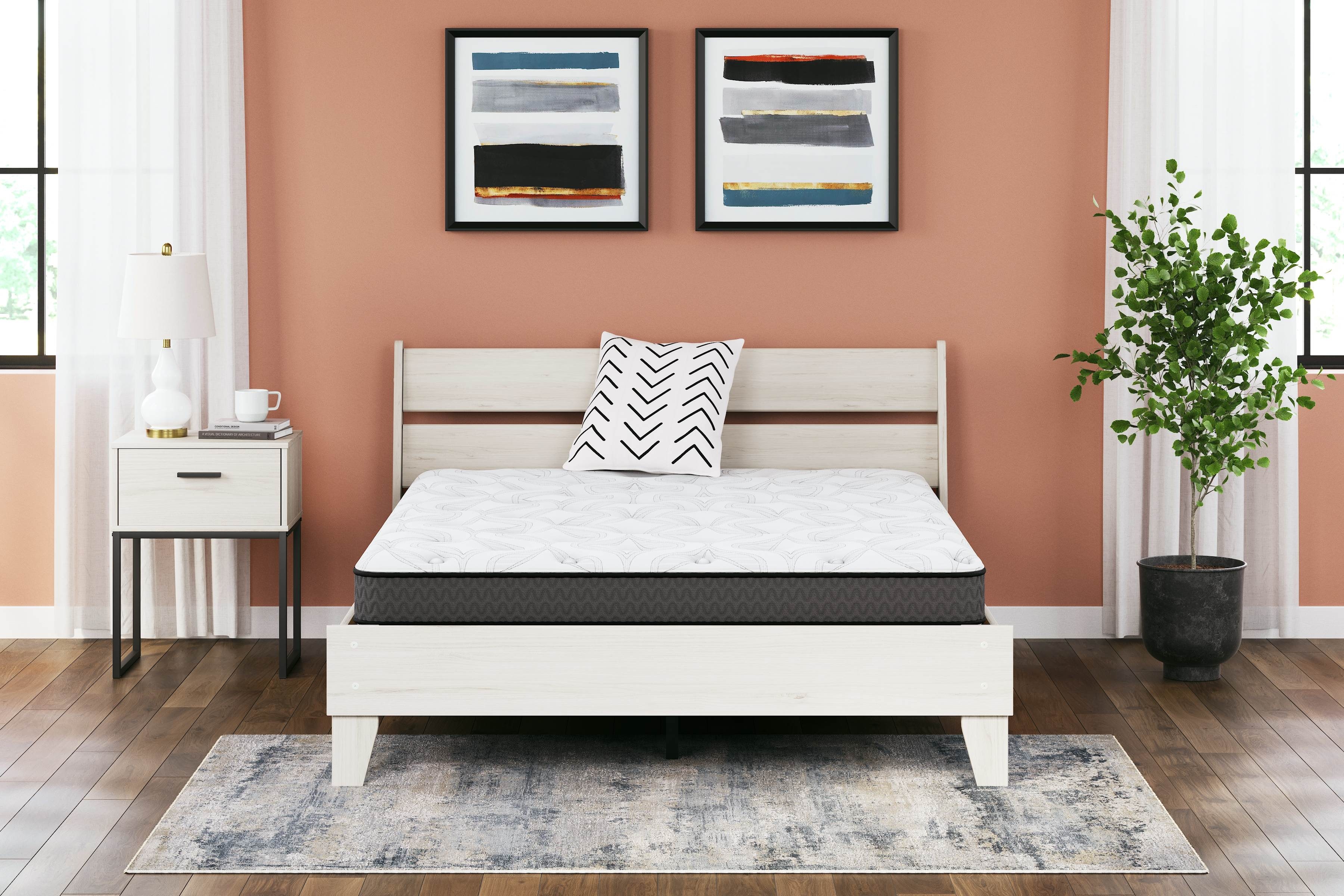Ashley 8 Inch Bonnell Hybrid Queen Mattress M58731 - Portland, OR | Key ...