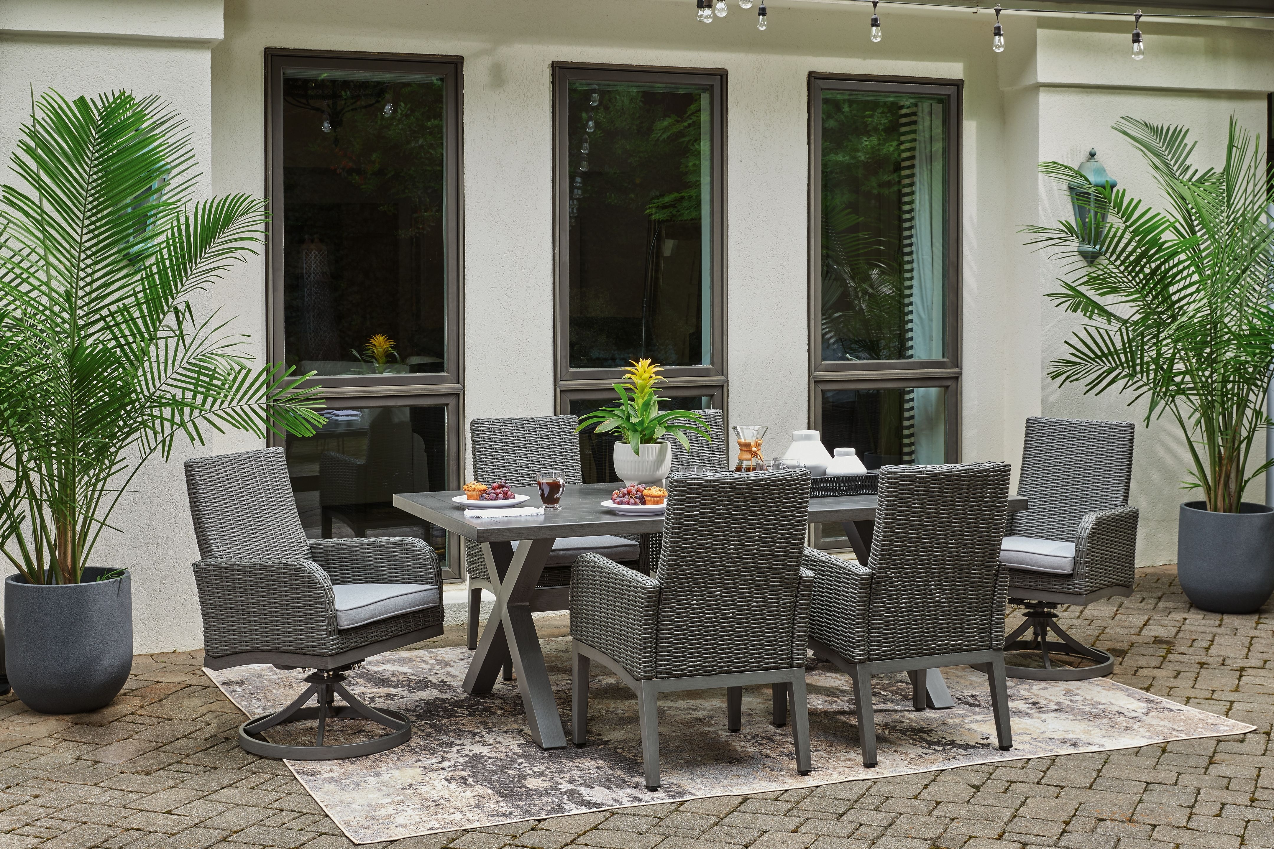 Ashley Elite Park 7 Piece Dining Set P518-625-601A-4-602A-2 - Portland ...
