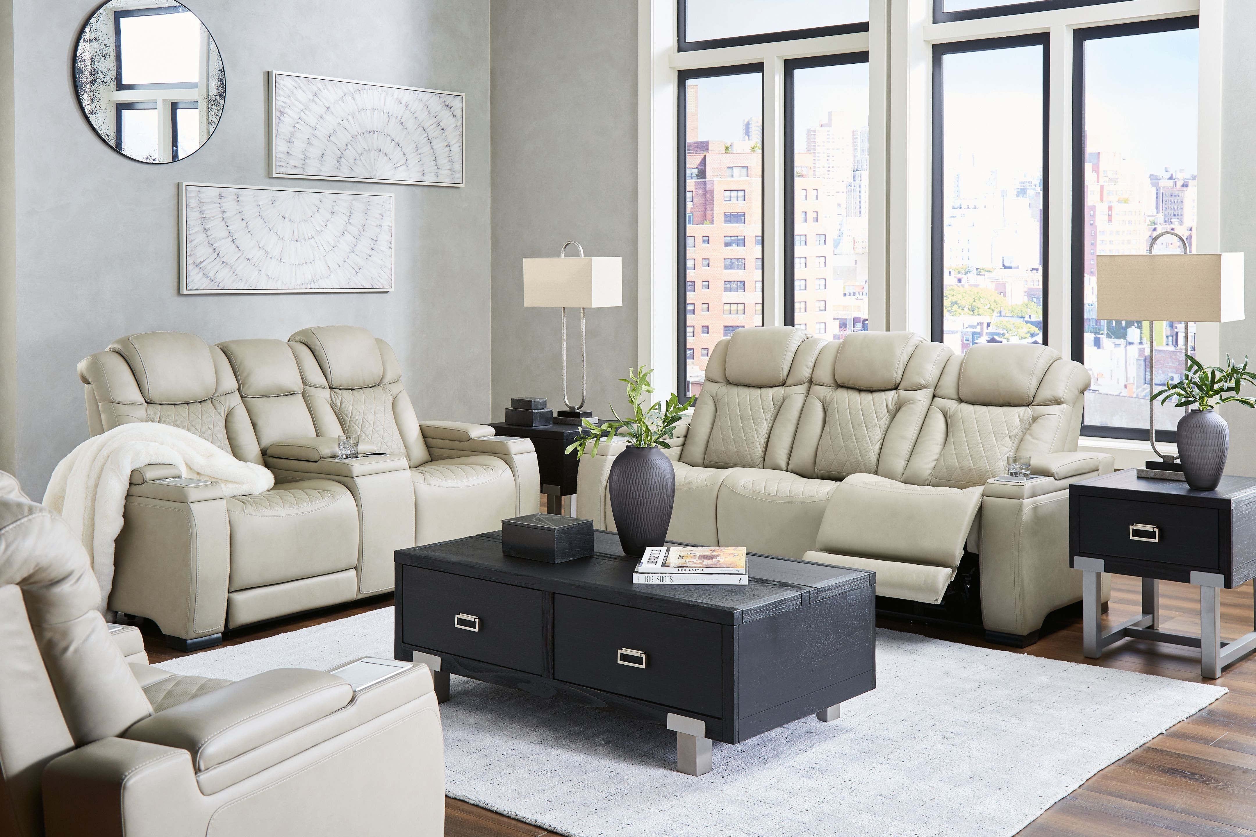 Ashley Strikefirst Power Reclining Sofa and Loveseat U12807-15-18 ...