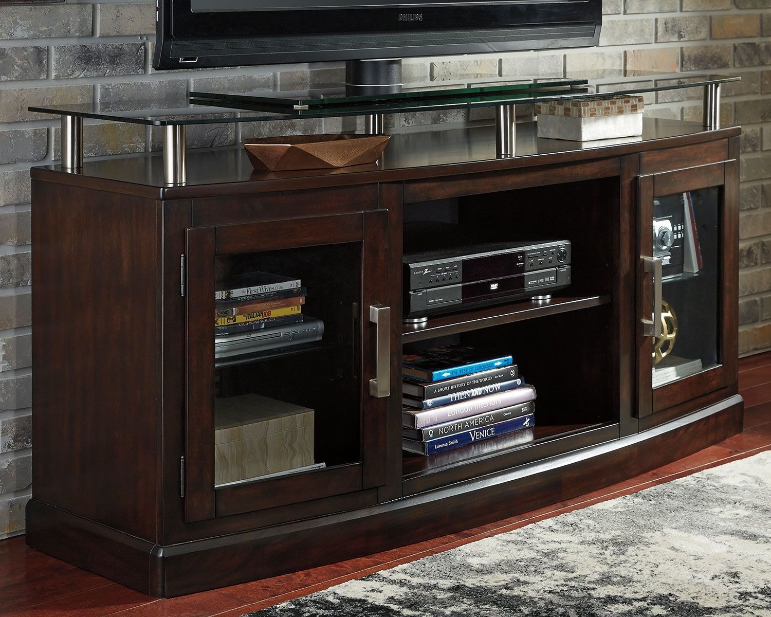 Ashley Chanceen Medium TV Stand/Fireplace Opt W757-48 - Portland, OR ...