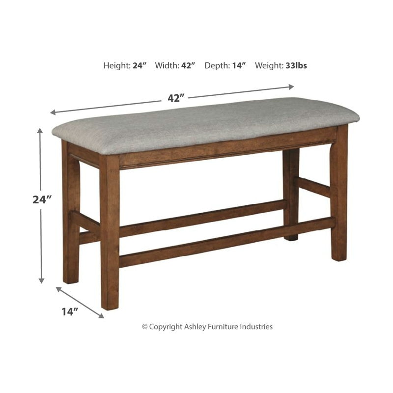 Ashley Glennox 6 Piece Square Dining Room Counter Table Set D503-13-124 ...