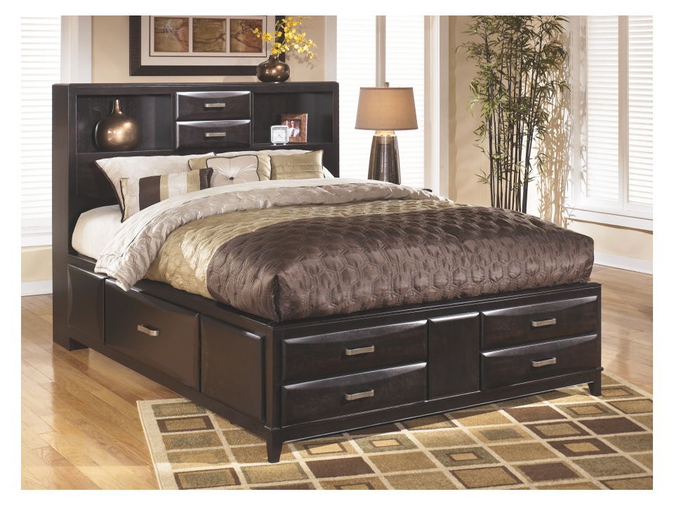Ashley King Bed with Storage - Portland, OR | Key Home Furnishings