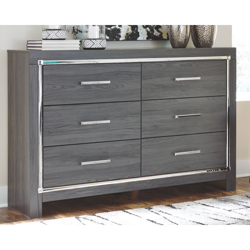 Ashley Lodanna 6 Piece Full Panel Bed with Storage Set B214-31-36-46-87 ...